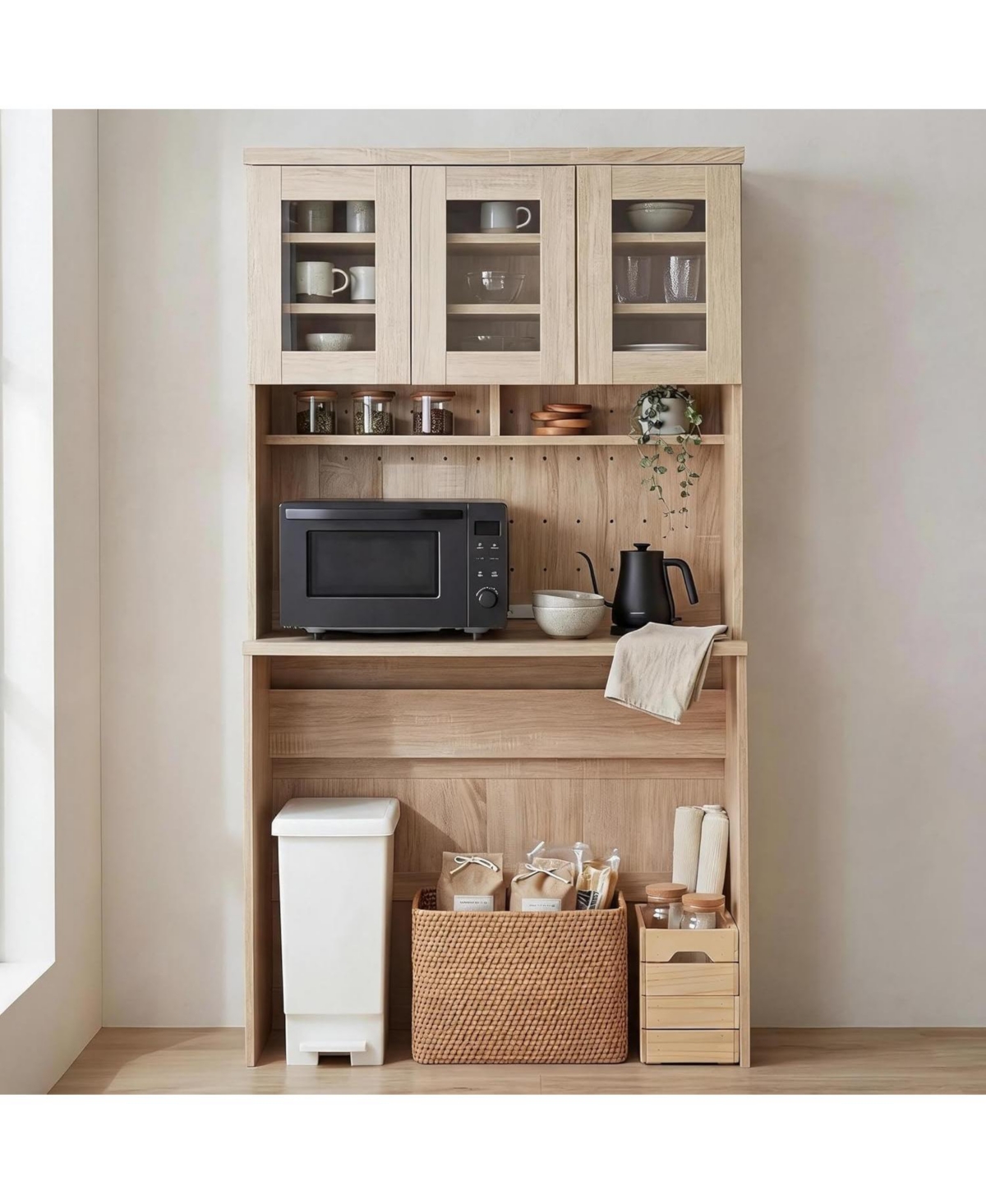 Click here for gaomon 71.5 H Kitchen Cabinet with Trash Can Stora... prices