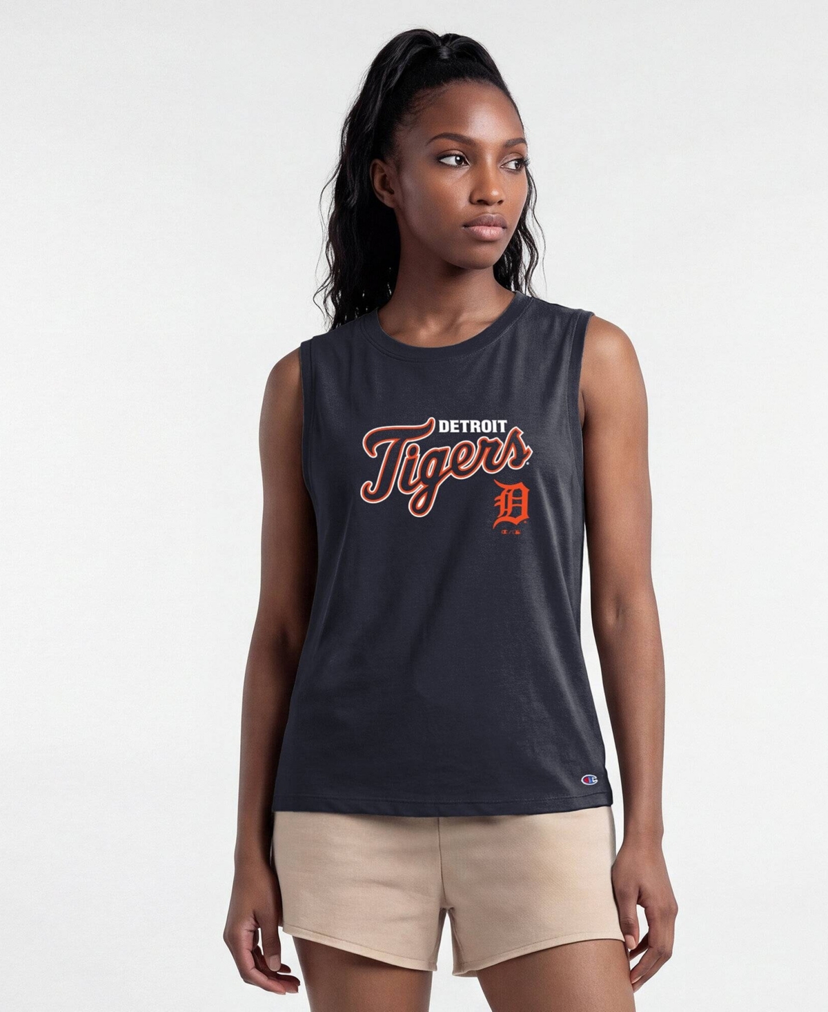 Click here for Champion Womens Detroit Tigers Muscle Tank Top - N... prices