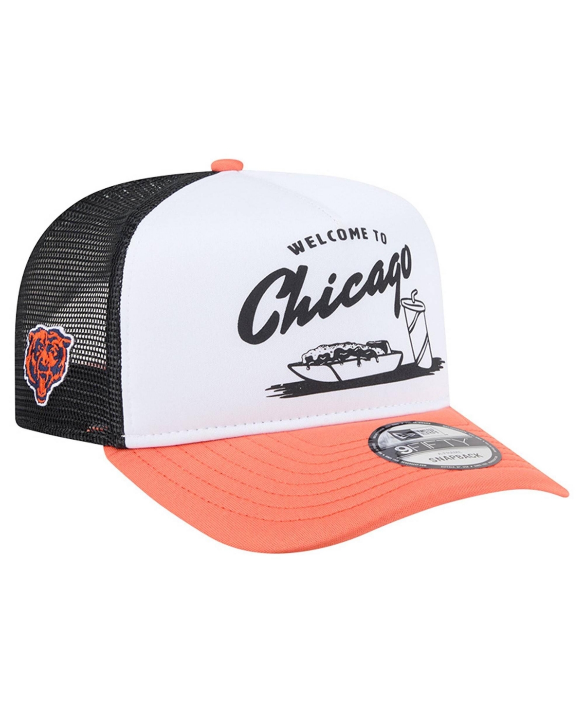 Click here for New Era Mens White/Orange Chicago Bears Foodie 9FI... prices