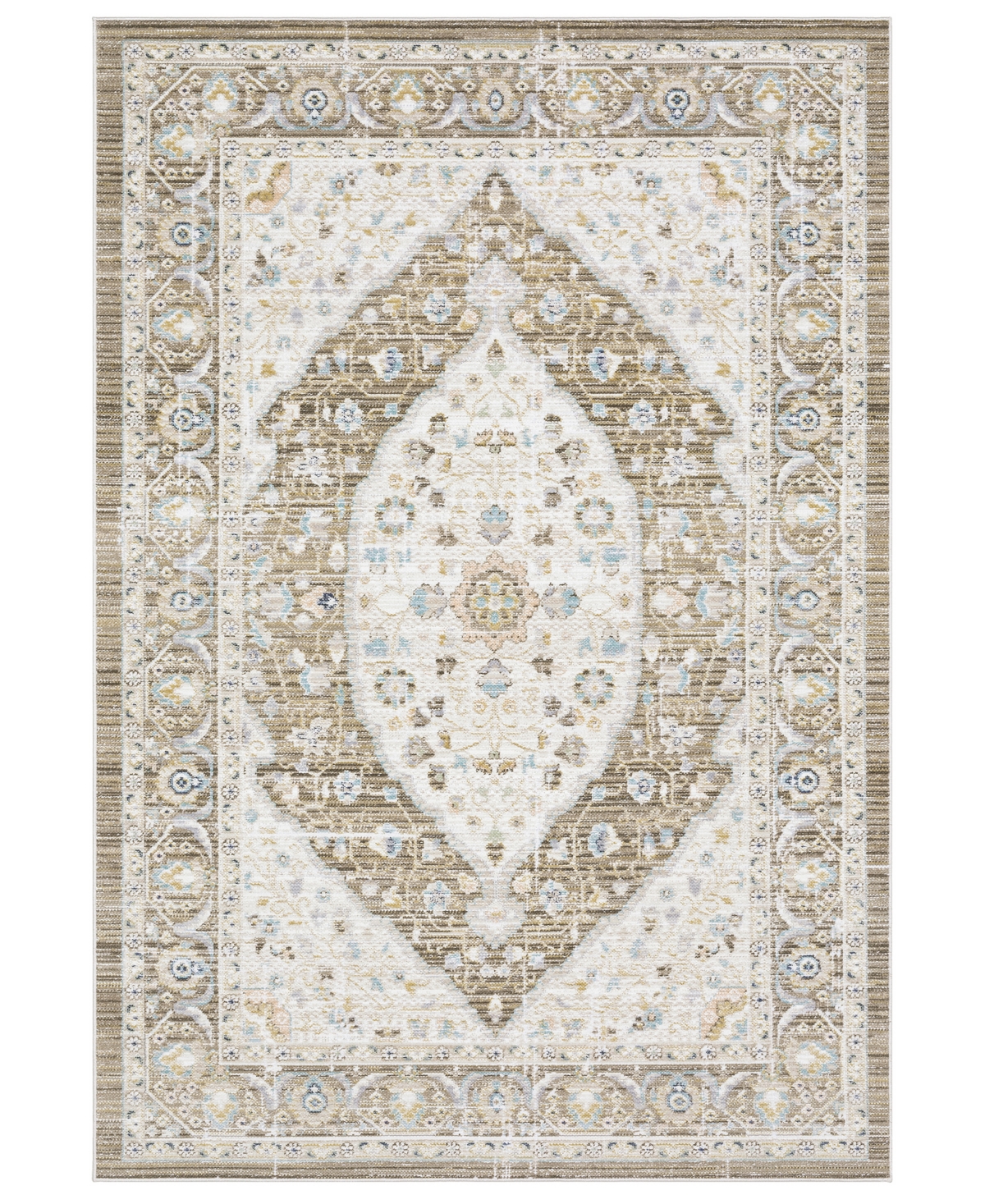 Click here for Oriental Weavers Cavett CAV12 53x76 Area Rug - Bro... prices