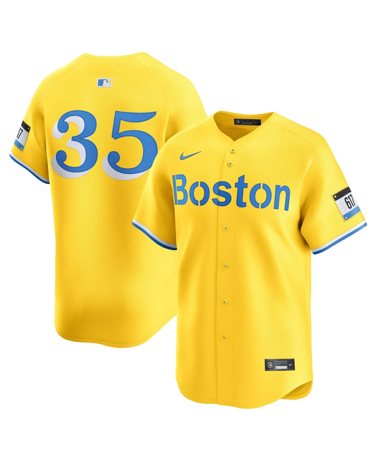 Click here for Nike Mens Garrett Crochet Gold Boston Red Sox Alte... prices