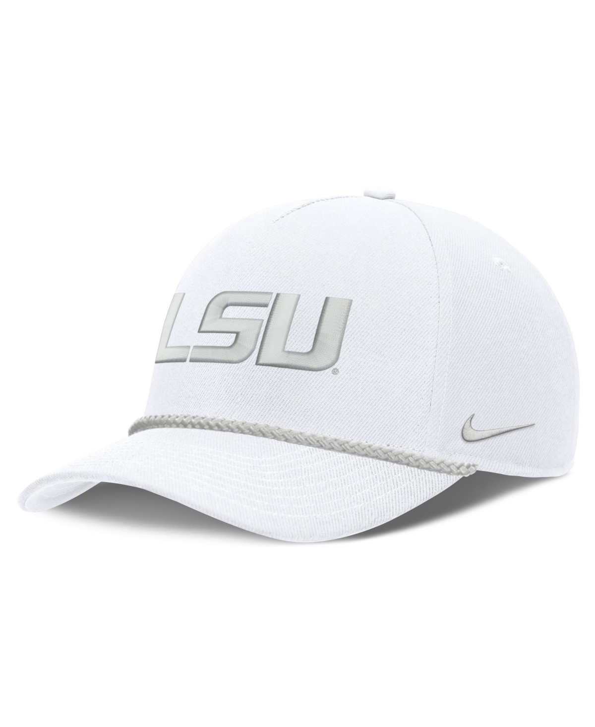 Click here for Nike Mens and Womens White Lsu Tigers Rope Rise Ad... prices