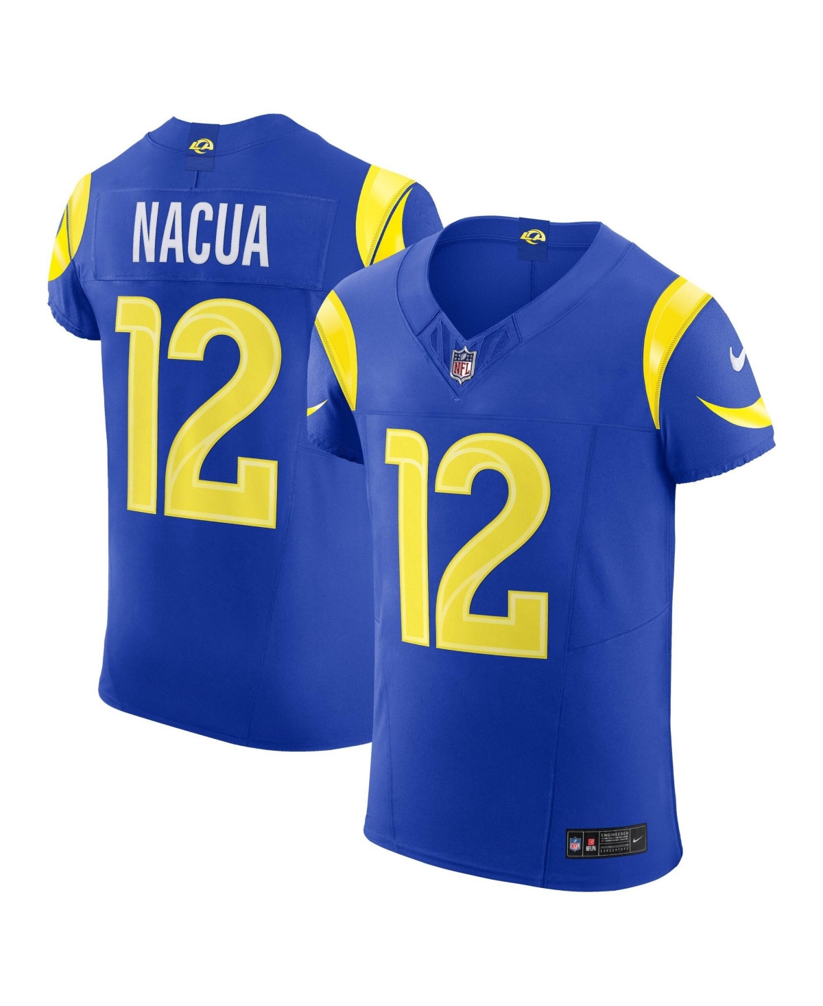 Click here for Nike Mens Puka Nacua Royal Los Angeles Rams Team V... prices