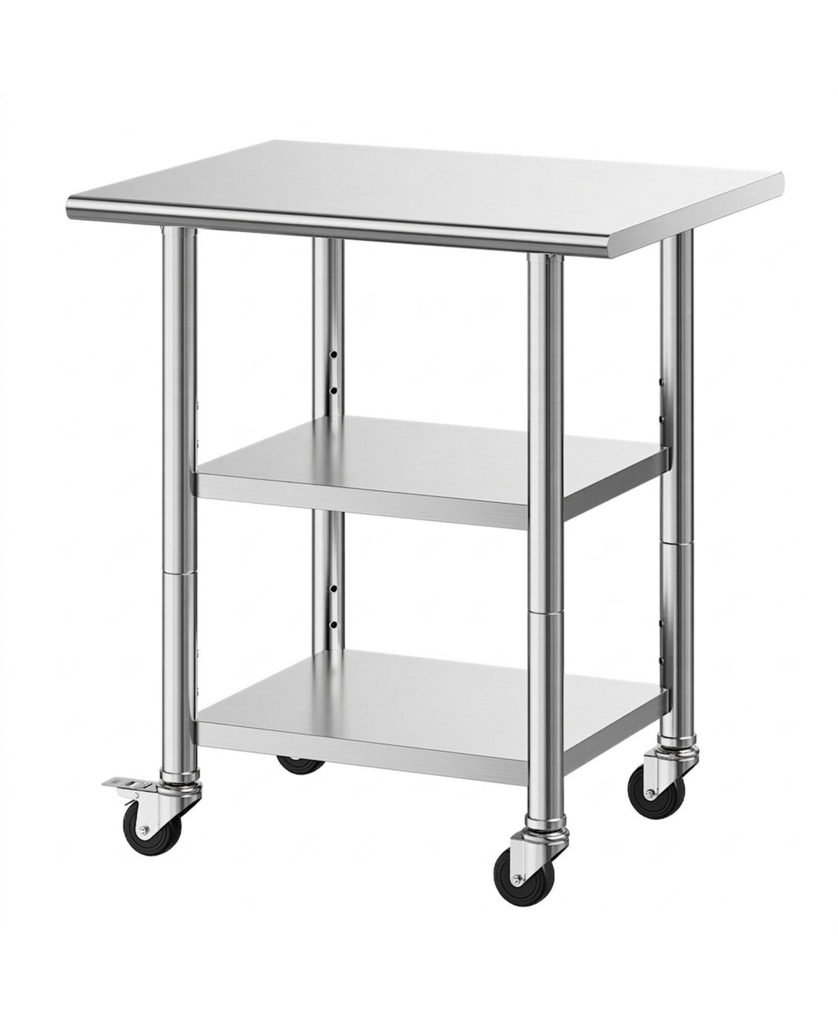 Click here for Hongge Compact Kitchen Prep Table 24 x 30 in Stain... prices