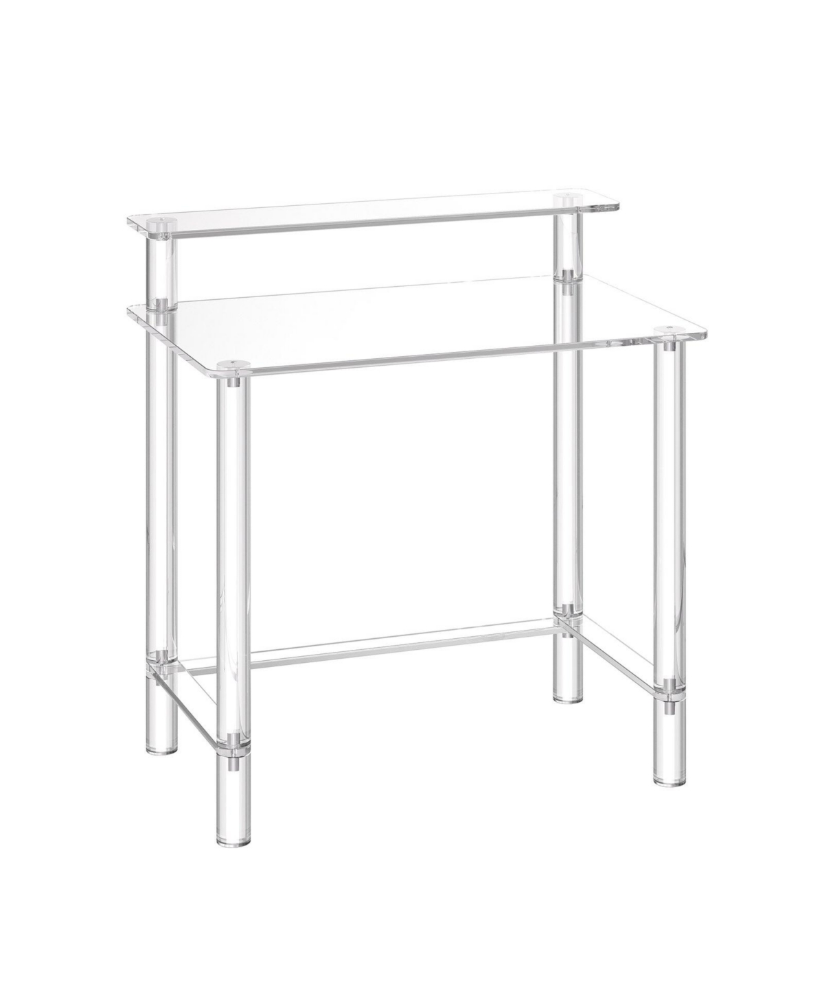 Click here for Slickblue Clear Acrylic Office Desk with Monitor S... prices