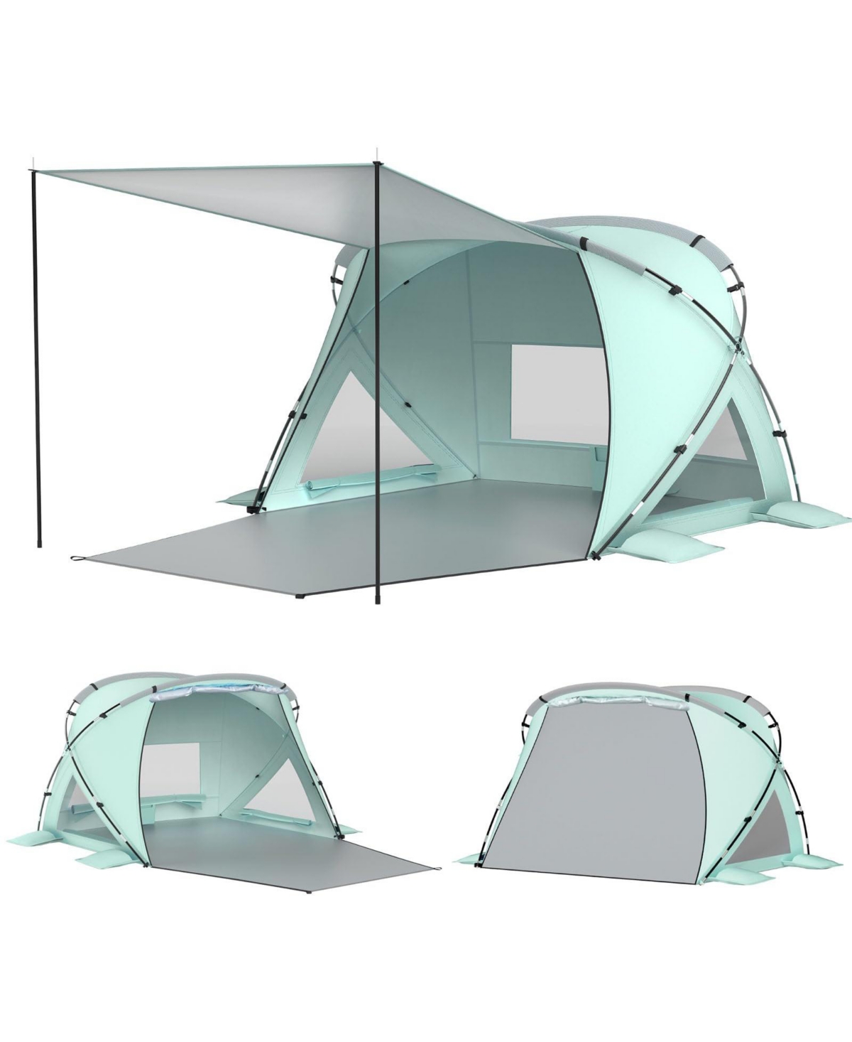 Click here for Aofar Beach Tent Sun Shelter Pop Up Upf 50+ Uv Pro... prices