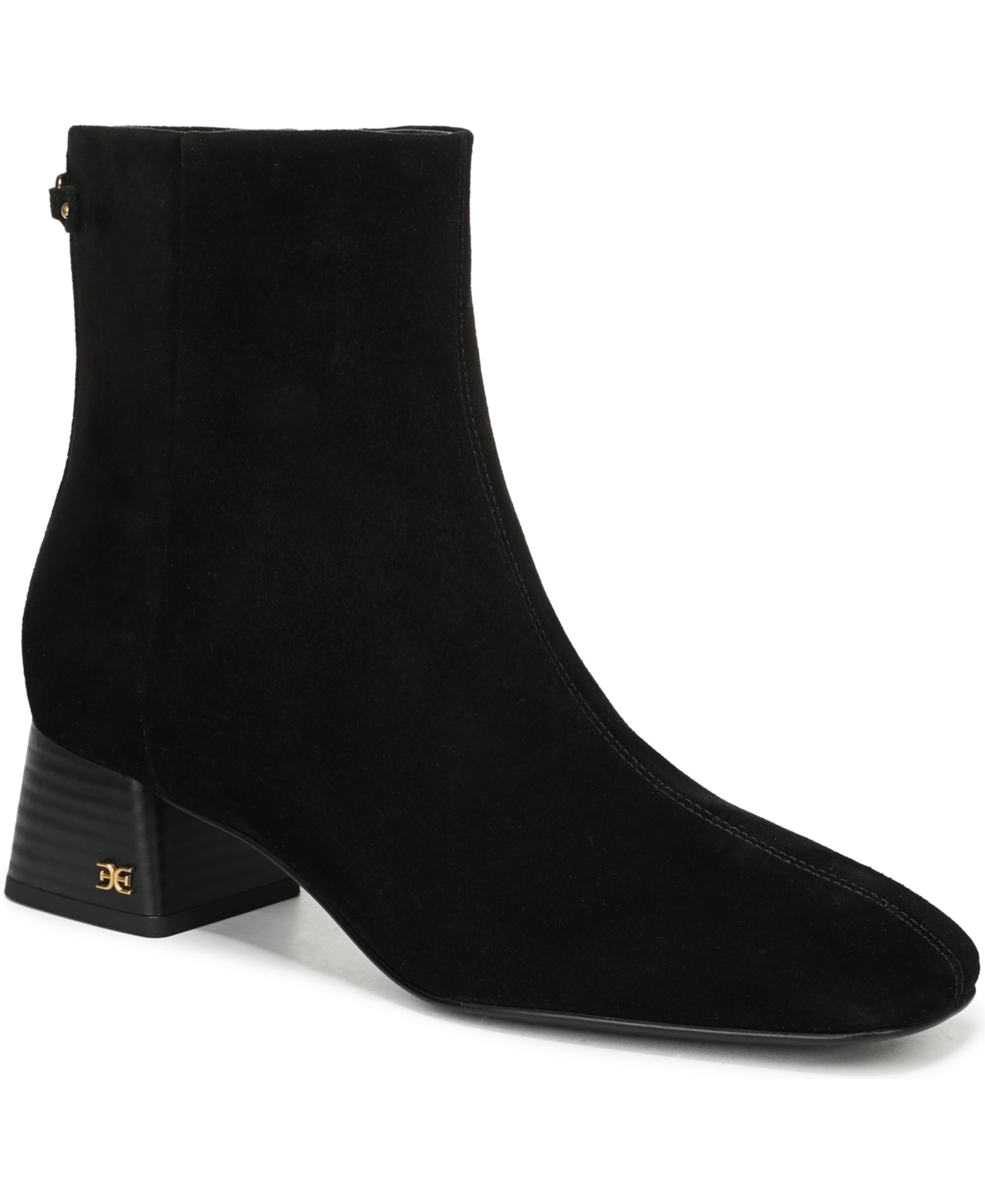Click here for Sam Edelman Womens Paige Zipper Booties - Black Su... prices