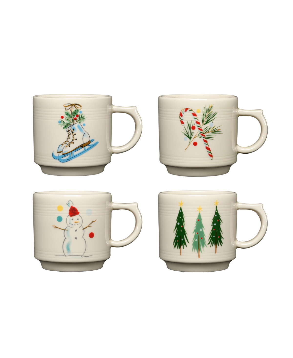 Click here for Fiesta Jolly Christmas Stackable Mugs  Set of 4 -... prices