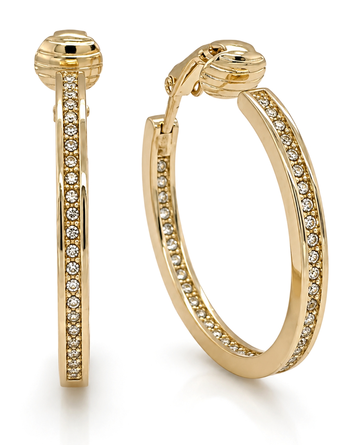 Click here for And Now This Cubic Zirconia Medium In & Out Clip-O... prices
