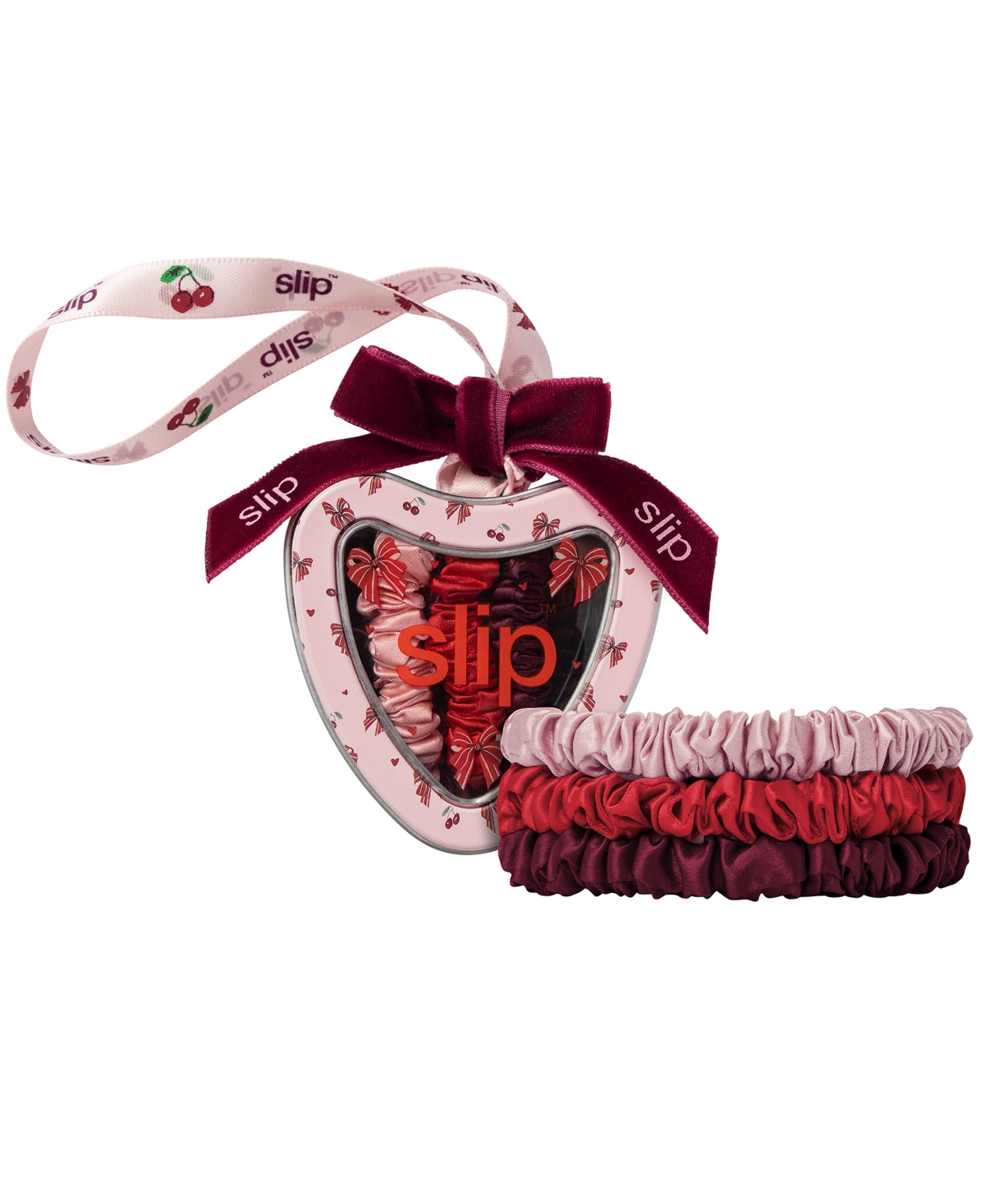 Click here for Slip 3-Piece Pure Silk Skinny Scrunchie Trio Set -... prices