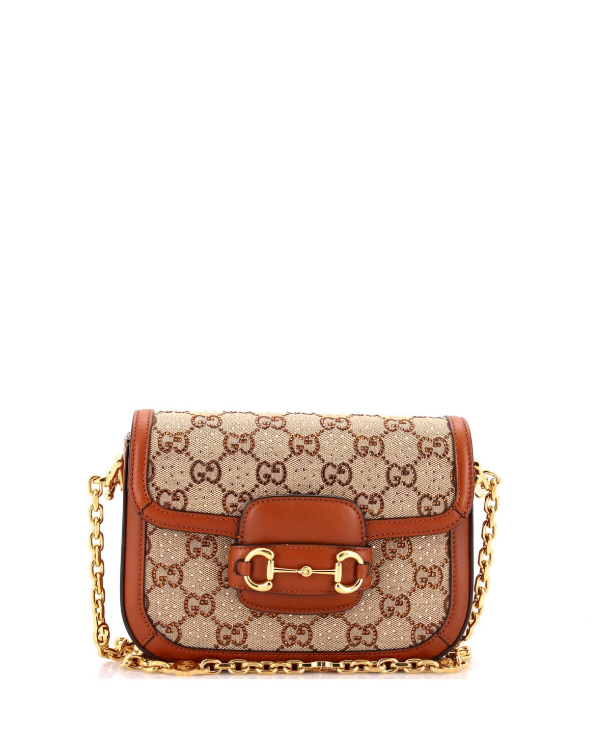 Click here for Pre-Owned Gucci Mini Horsebit 1955 Shoulder Bag Cr... prices