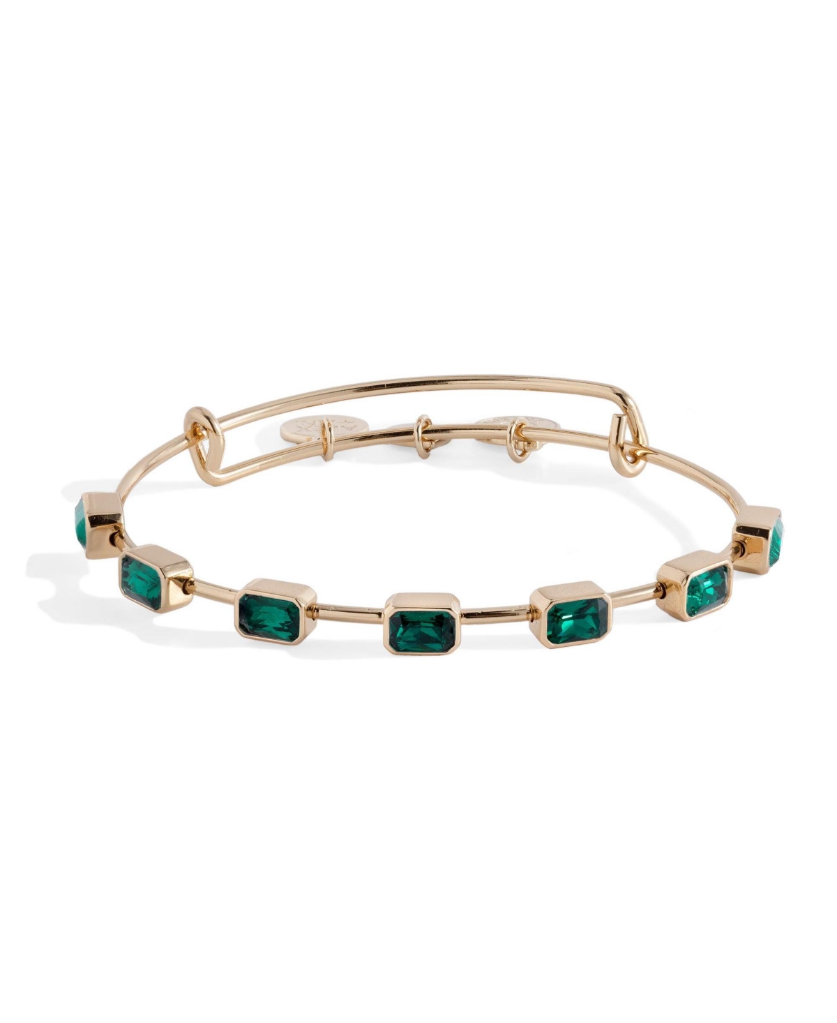 Click here for Alex and Ani May Birthstone Emerald Cut Bangle - G... prices