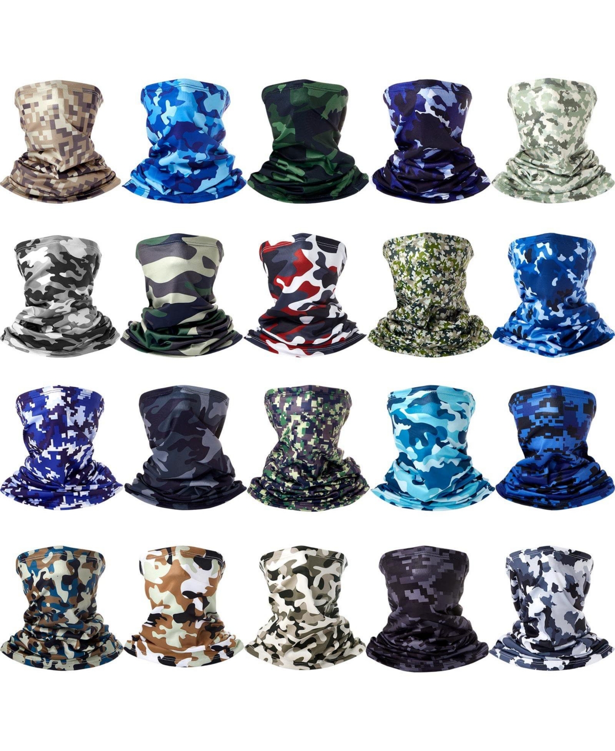 Click here for Piscifun 20 Pack Neck Gaiter Breathable Uv Protect... prices