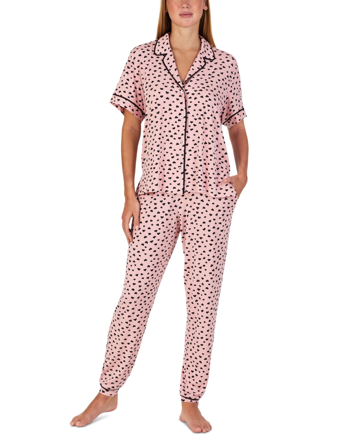 Click here for Sanctuary Womens Short-Sleeve Notch-Collar Jogger... prices