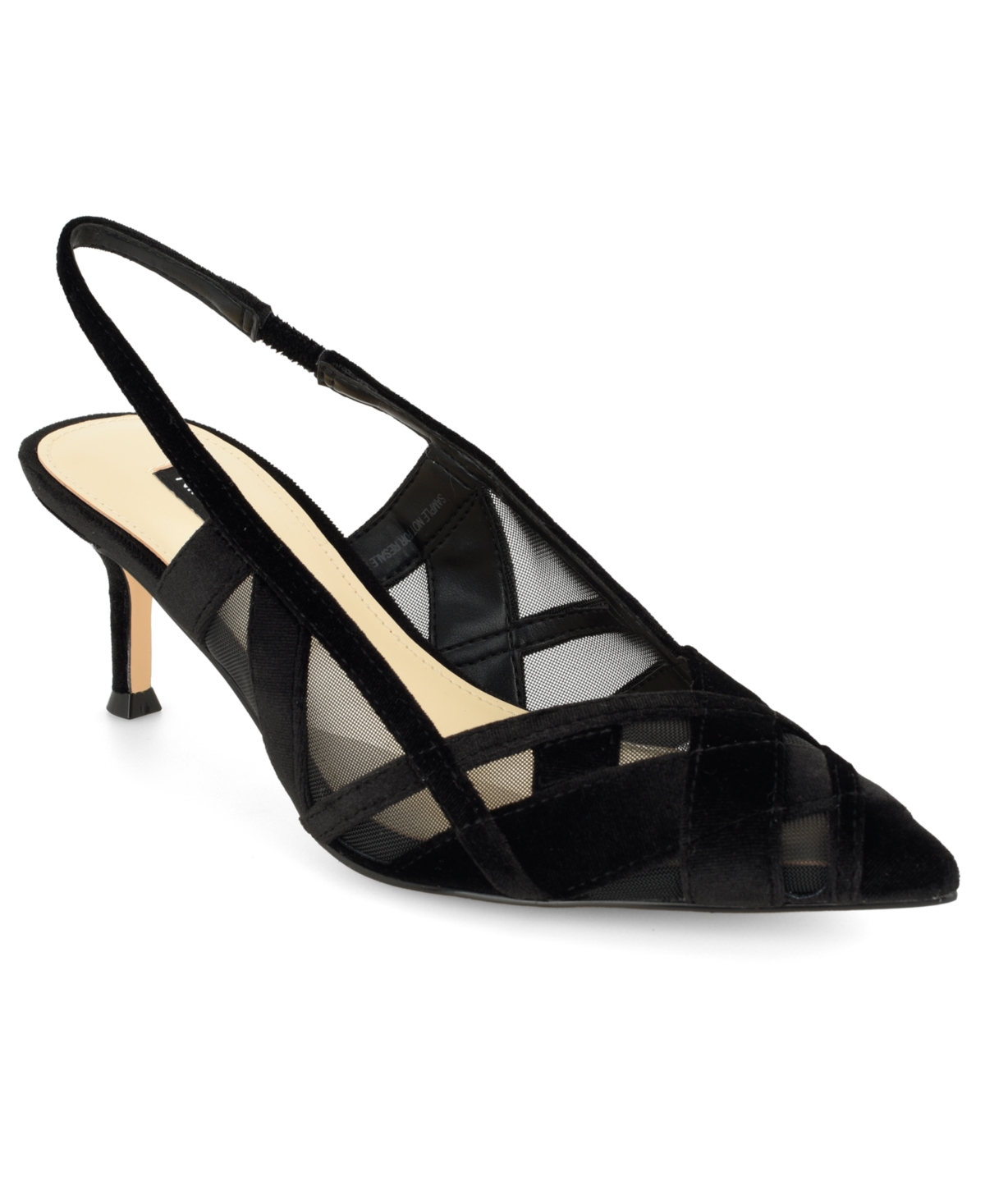 Click here for Nine West Womens Ellite Sheer Lattice Slingback Pu... prices