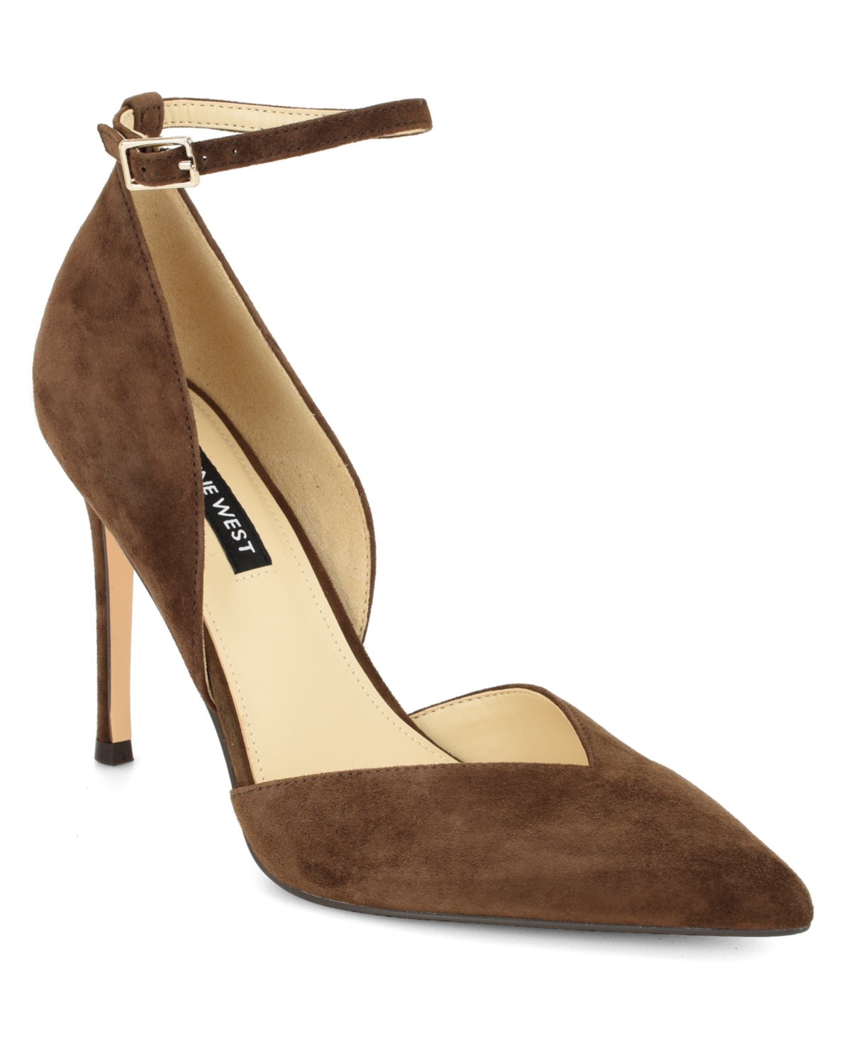 Click here for Nine West Womens Frendy Suede dOrsay Stiletto Pump... prices