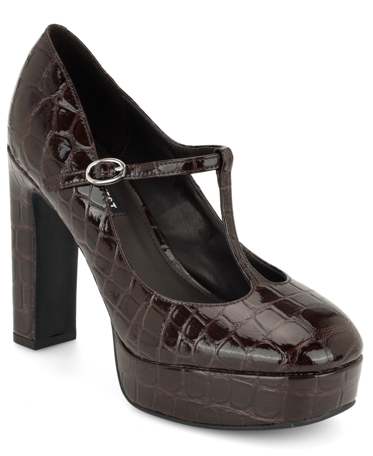 Click here for Nine West Womens Daphni T-Strap Block Heel Platfor... prices