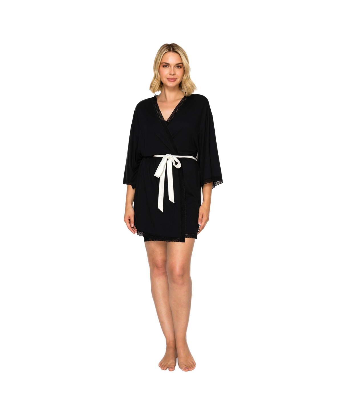 Click here for Studio Badgley Mischka Womens Yummy Jersey Cozy Ro... prices
