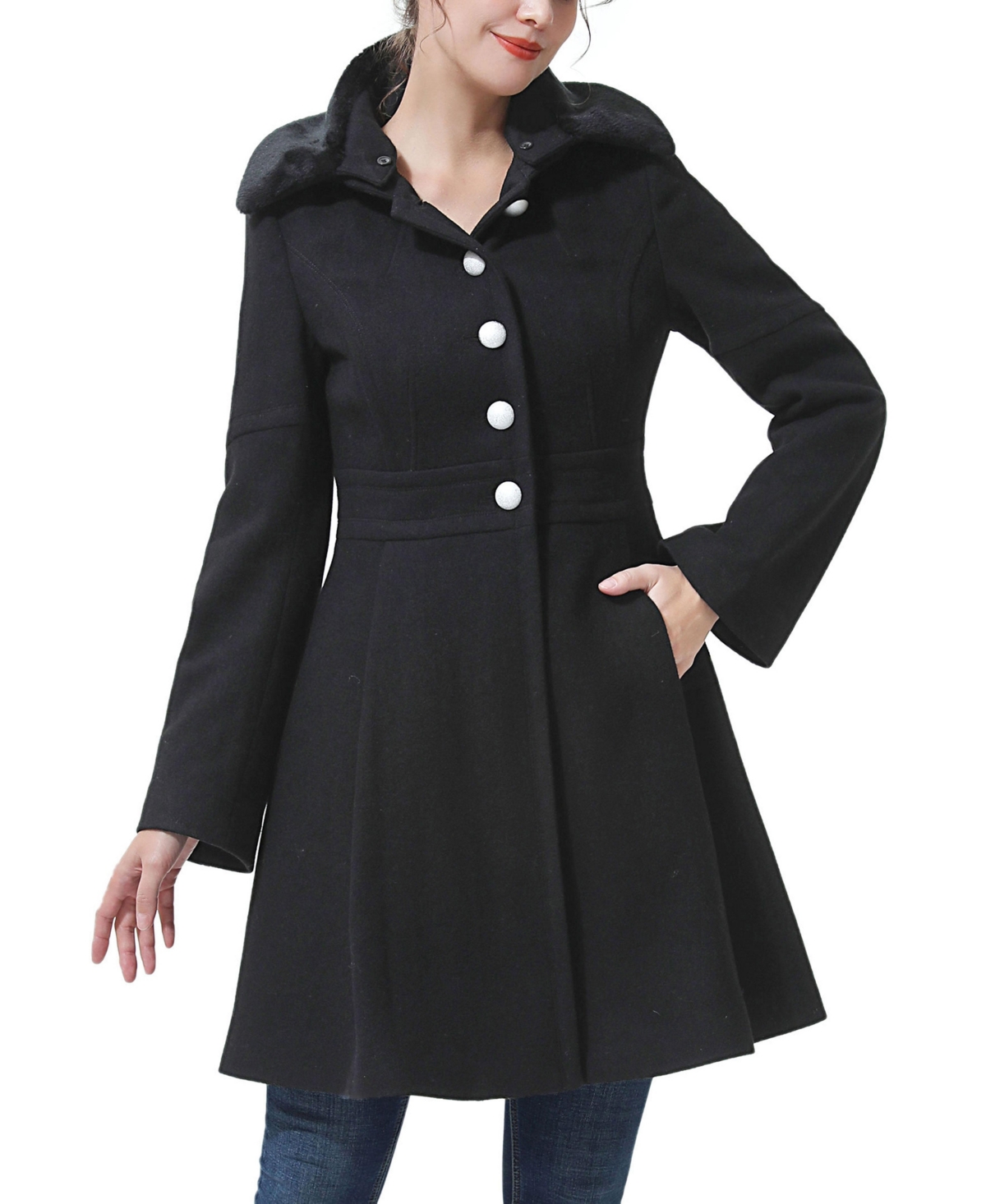 Click here for kimi + kai Womens Maternity Kimberly Wool Coat - B... prices
