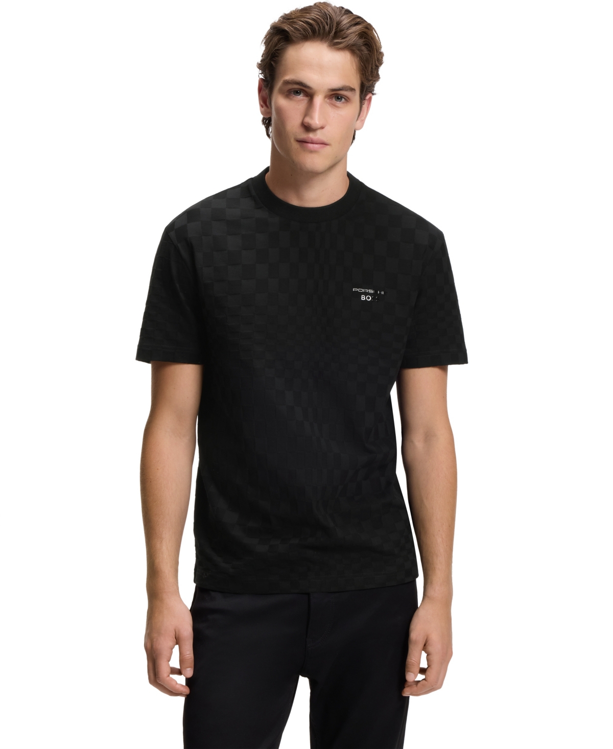 Click here for Boss by Hugo Boss x Porsche Mens Cotton Relaxed-Fi... prices