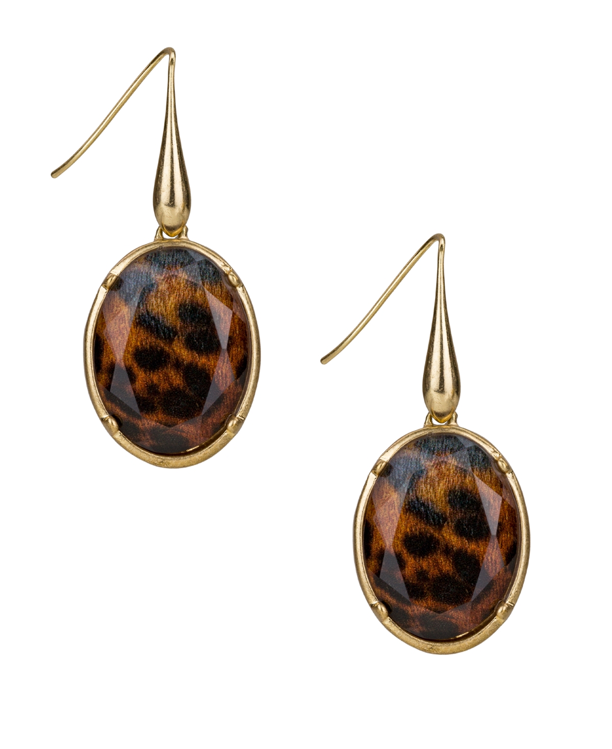 Click here for Patricia Nash Gold-Plated Oval Drop Earrings - Wor... prices