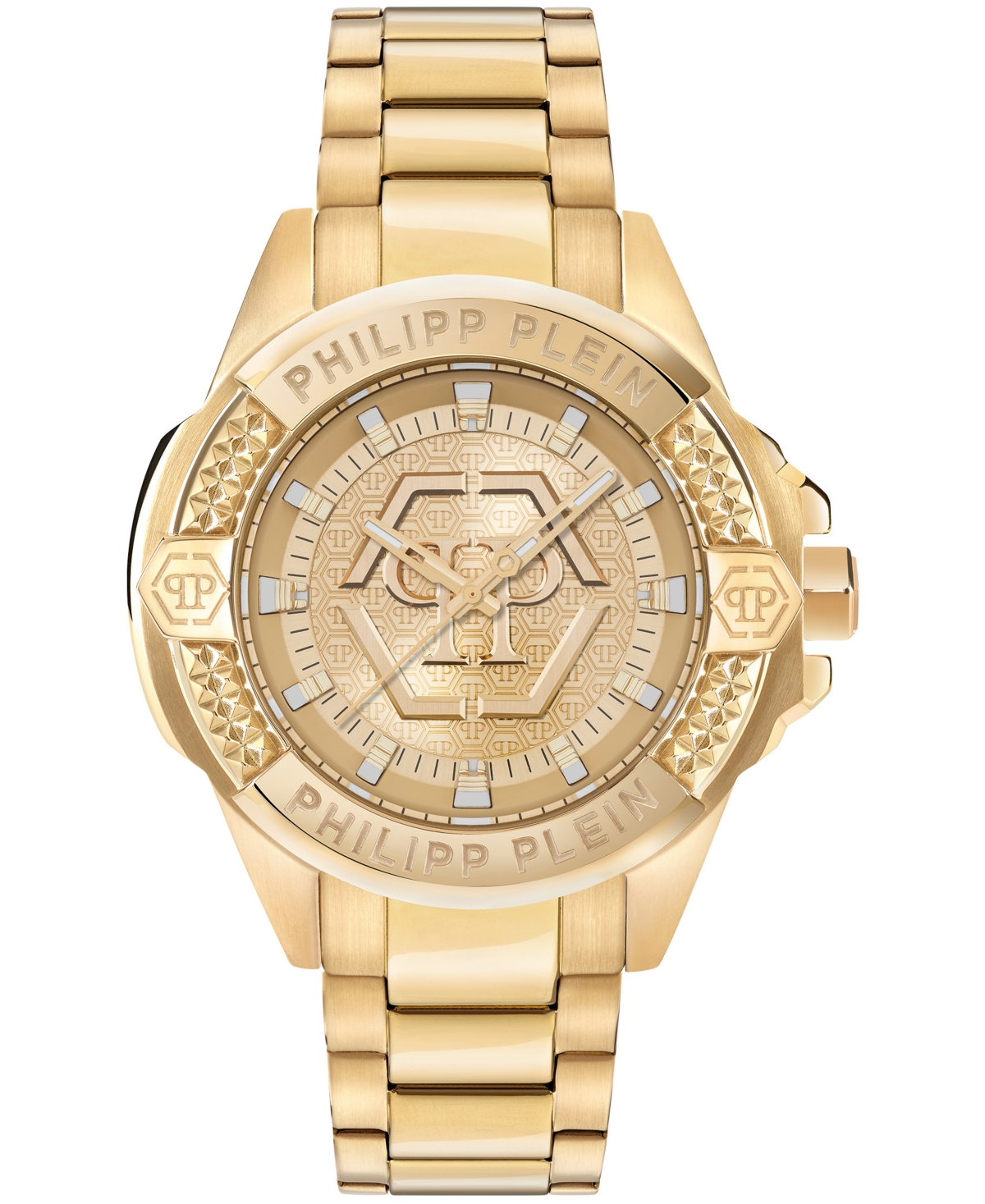 Click here for Philipp Plein Majesty Mens Ip Yellow Gold Stainles... prices