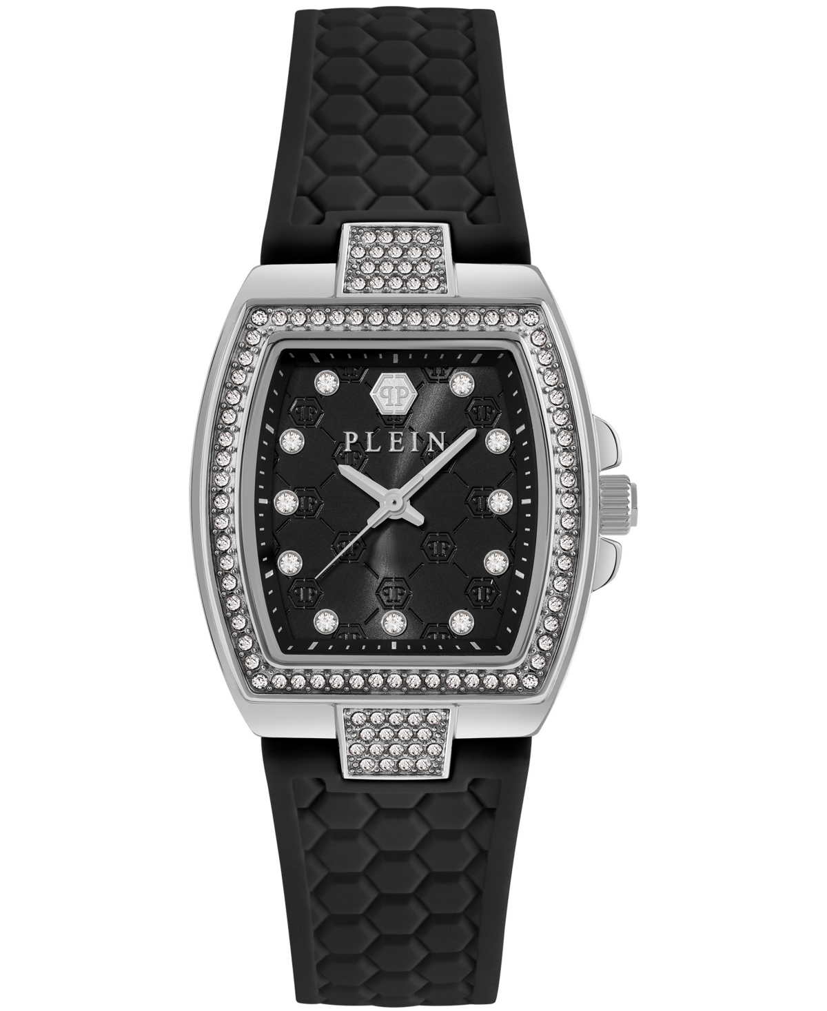 Click here for Philipp Plein Supreme Womens Black Silicone Strap... prices