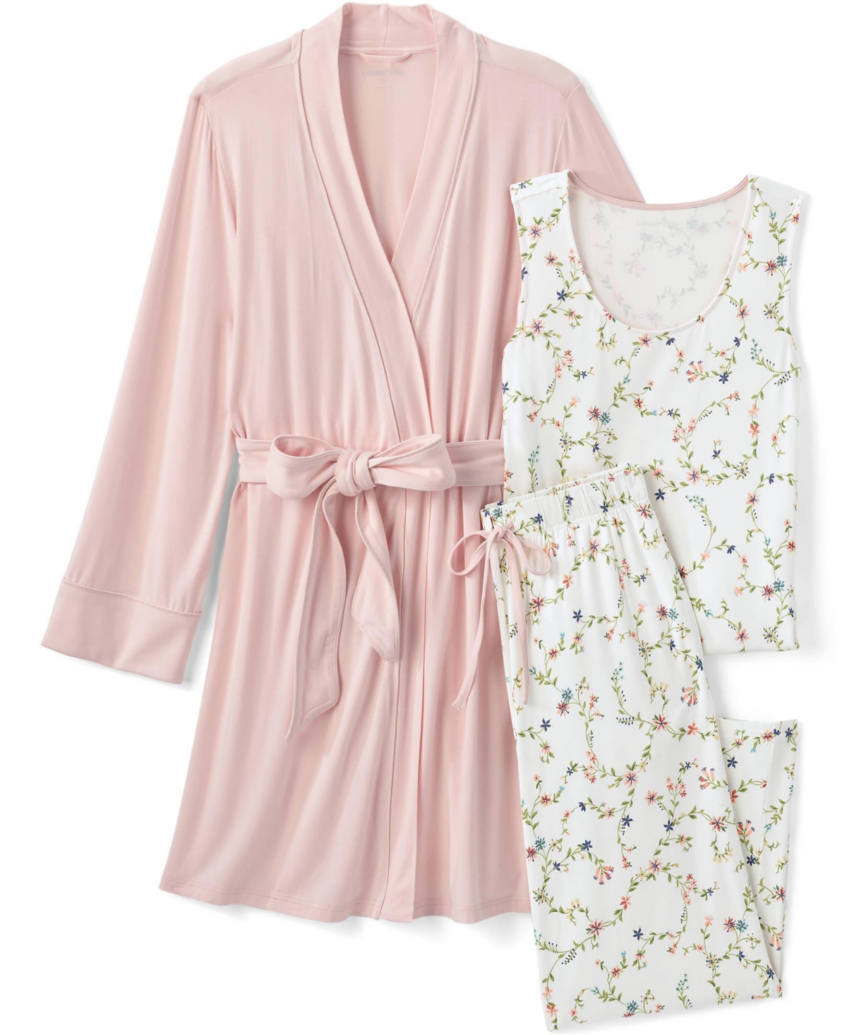Click here for Lands End Womens Cooling 3 Piece Pajama Set - Tank... prices