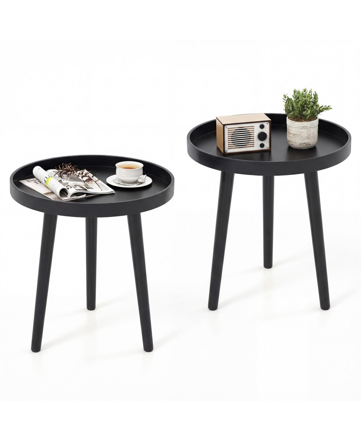 Click here for Costway Round Side Table Sofa Coffee End Accent Ta... prices