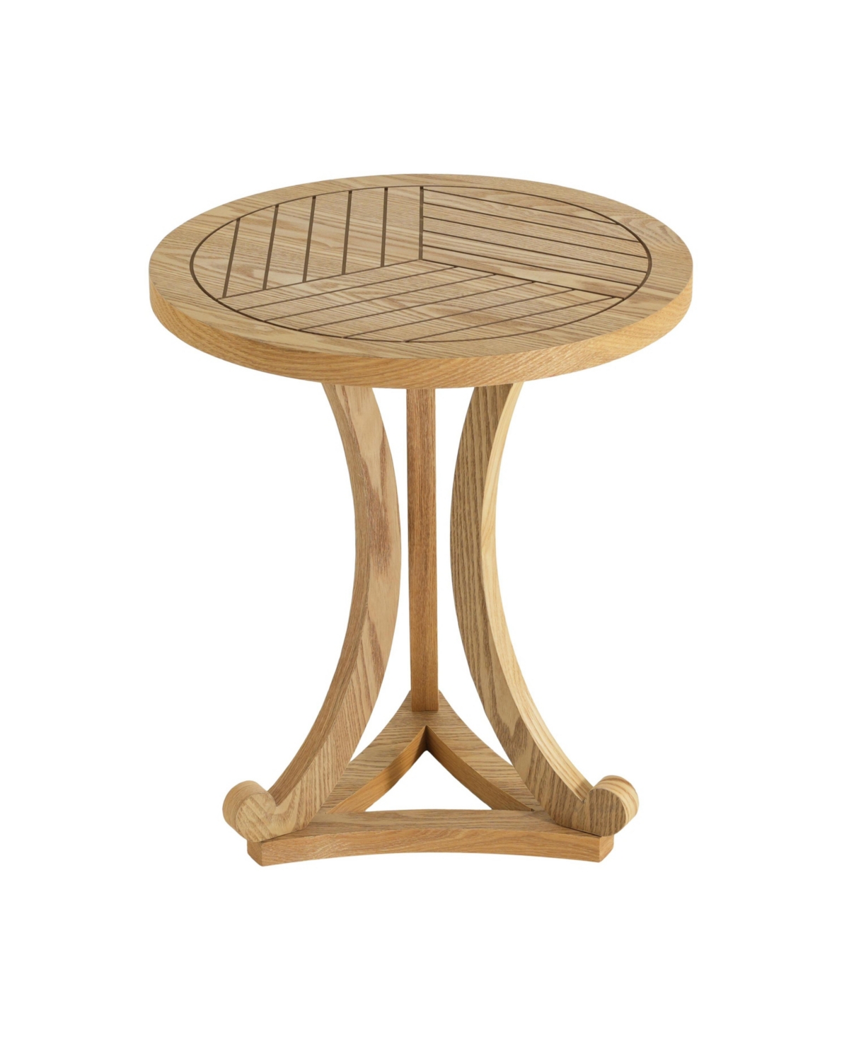 Click here for Flynama Round Wood Accent Table  Curved Tripod Bas... prices