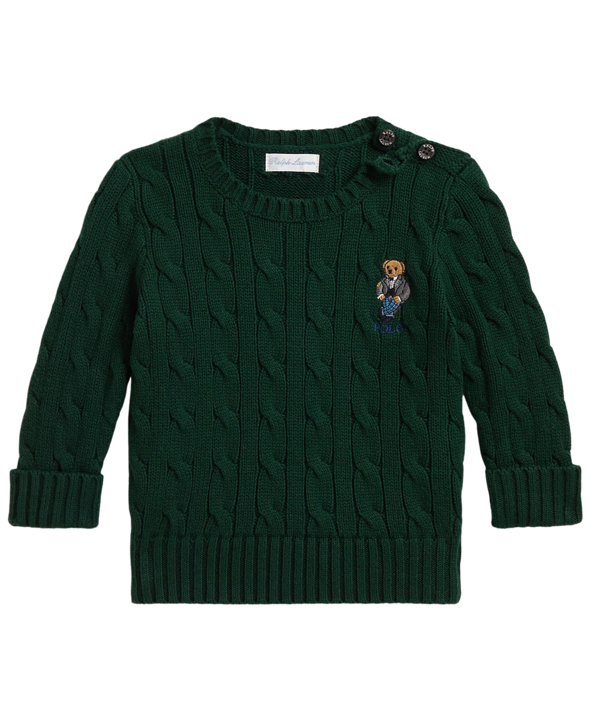 Click here for Ralph Lauren Baby Boys Polo Bear Cable-Knit Cotton... prices