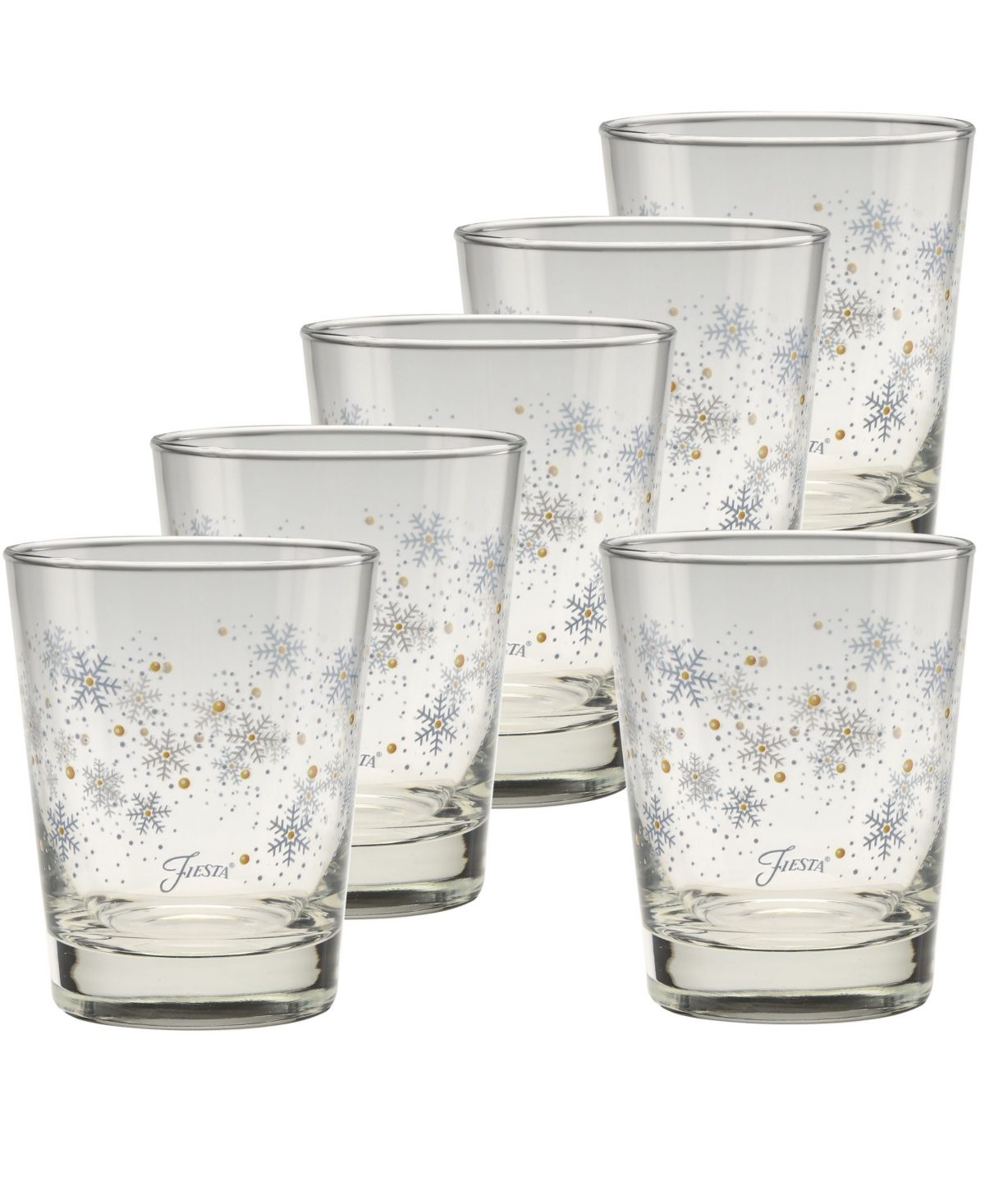 Click here for Fiesta Snowflakes Double Old Fashioned Glasses  Se... prices