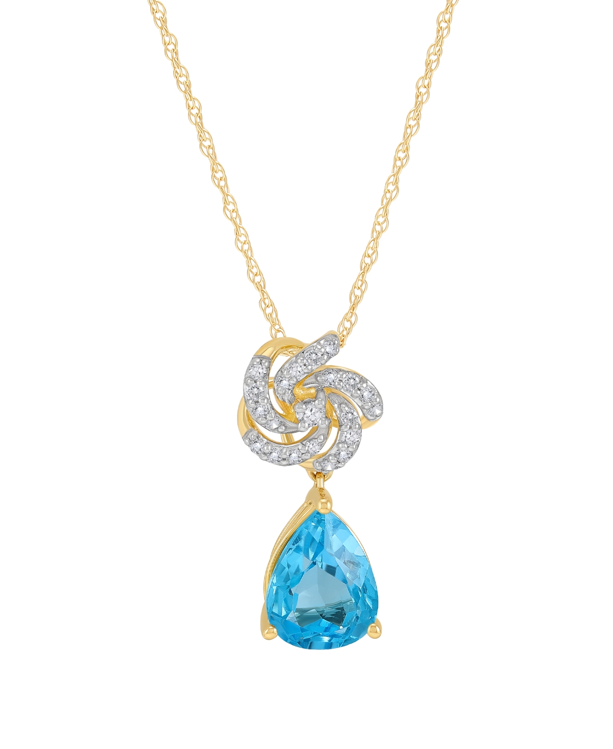 Click here for Macys Swiss Blue Topaz (2 ct. t.w.) & Diamond (1/8... prices