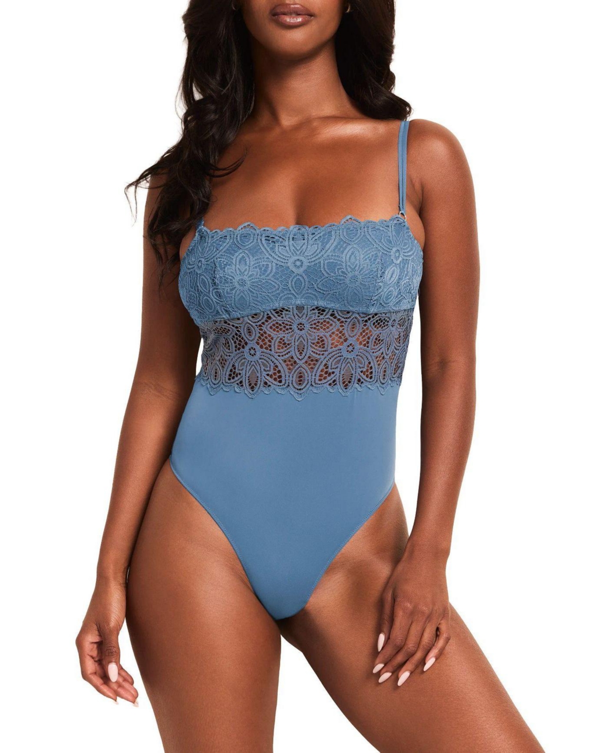 Click here for Adore Me Womens Summer Bodysuit Lingerie - Dark bl... prices