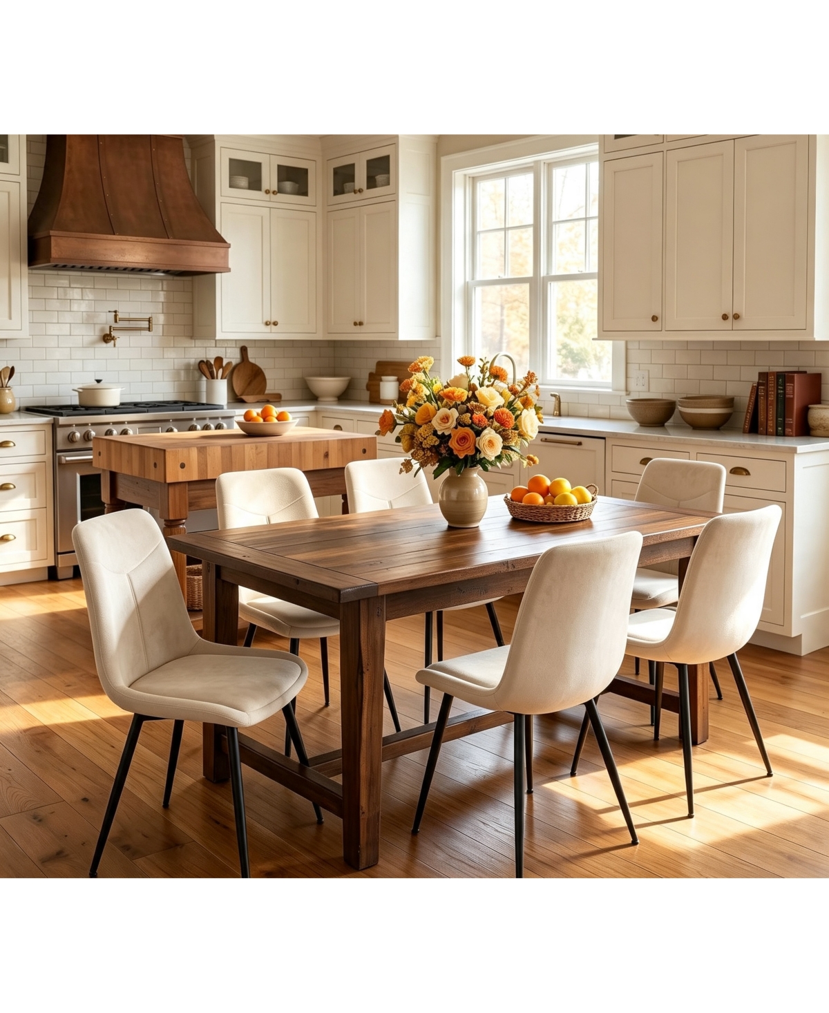 Click here for Upholstered Dining Chairs Set of 6 - Chenille Dini... prices