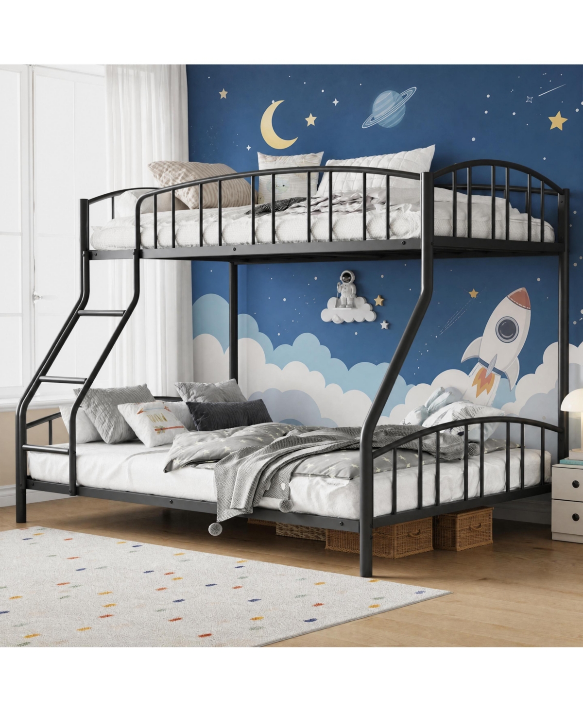 Click here for Bunk Bed Twin Over Full Metal Heavy Duty Steel Fra... prices