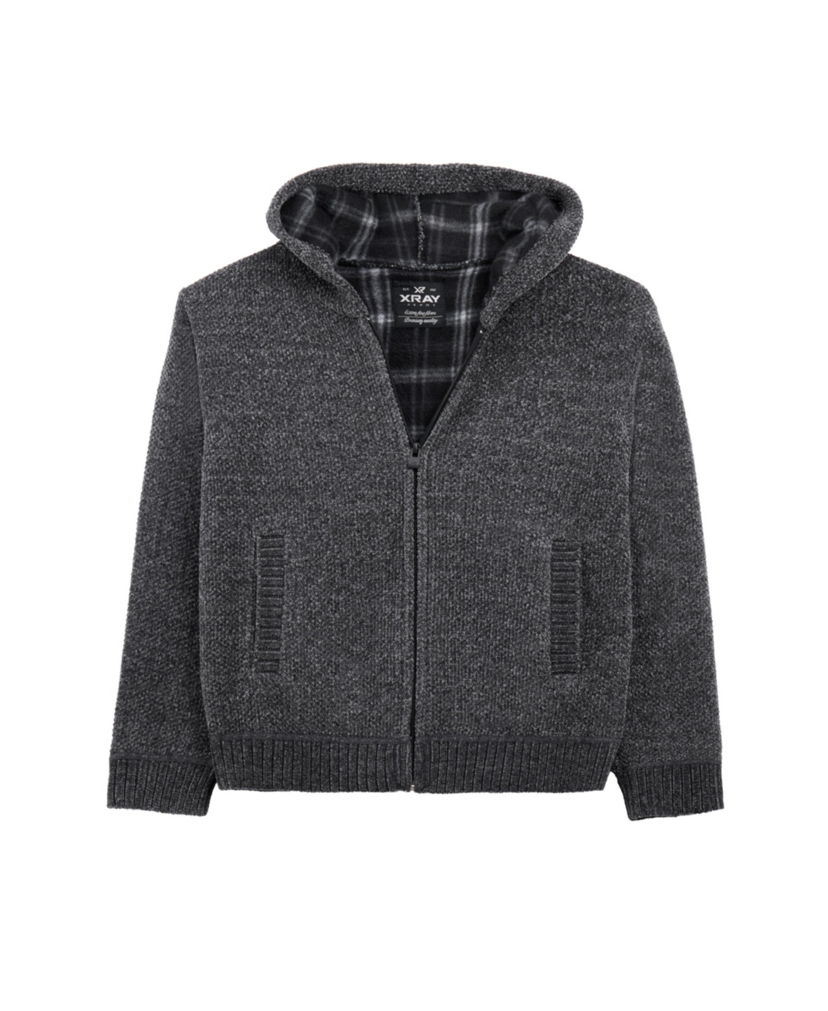 Click here for Xray Boys Size 4-18 Fleece Lined Full Zip Hooded C... prices