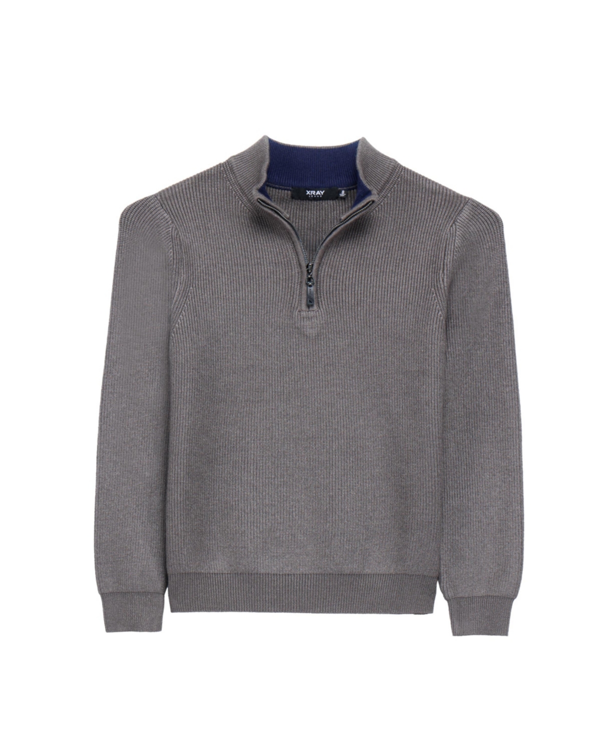 Click here for Xray Boys Size 4-18 Ribbed Knit Quater Zip Mock Ne... prices