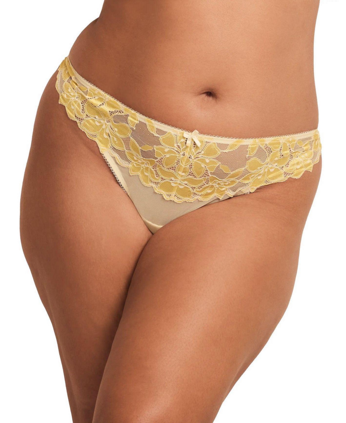 Click here for Adore Me Womens Mellody Thong Panty - Light yellow prices