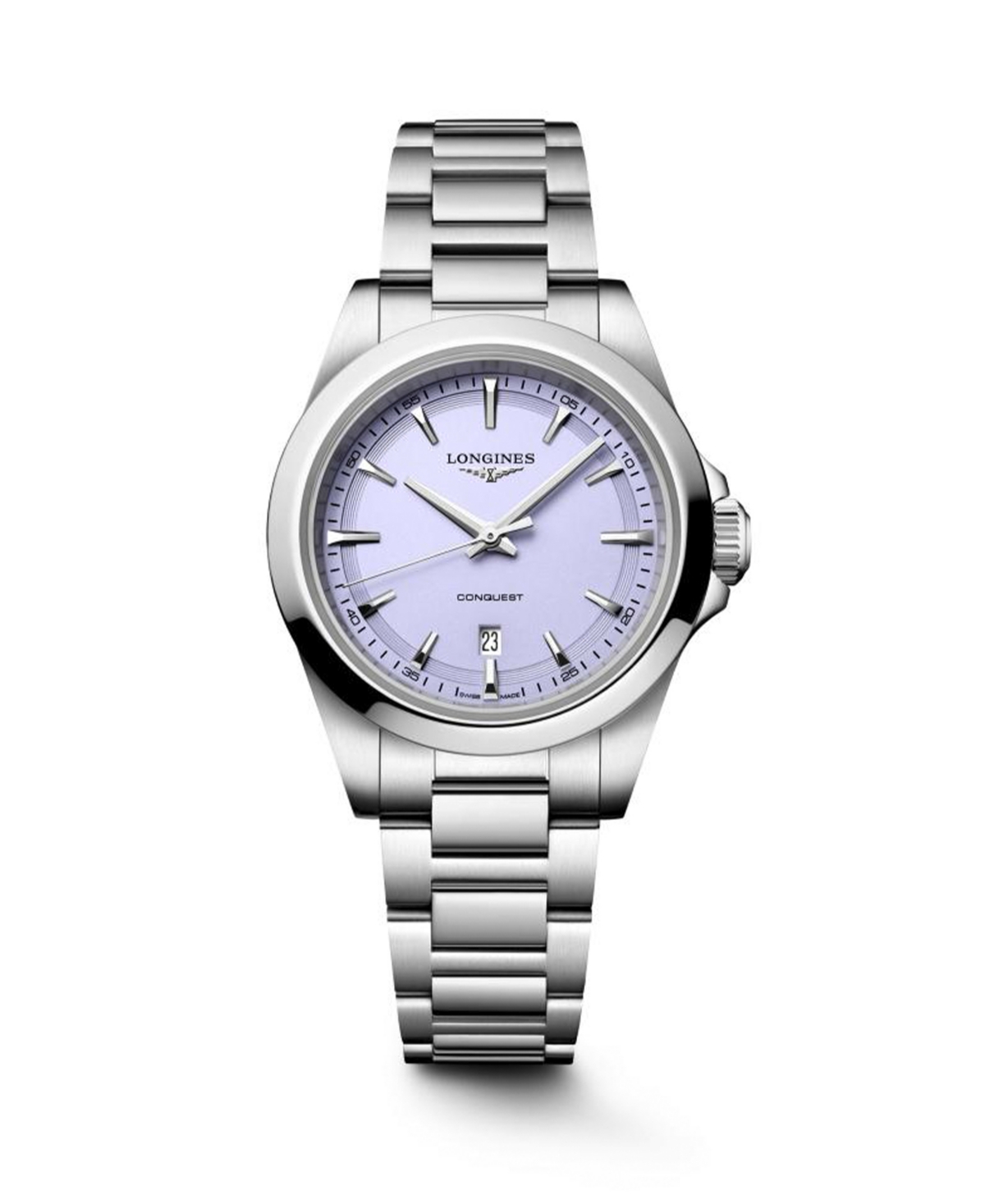 Click here for Longines Womens Conquest Silver Stainless Steel St... prices