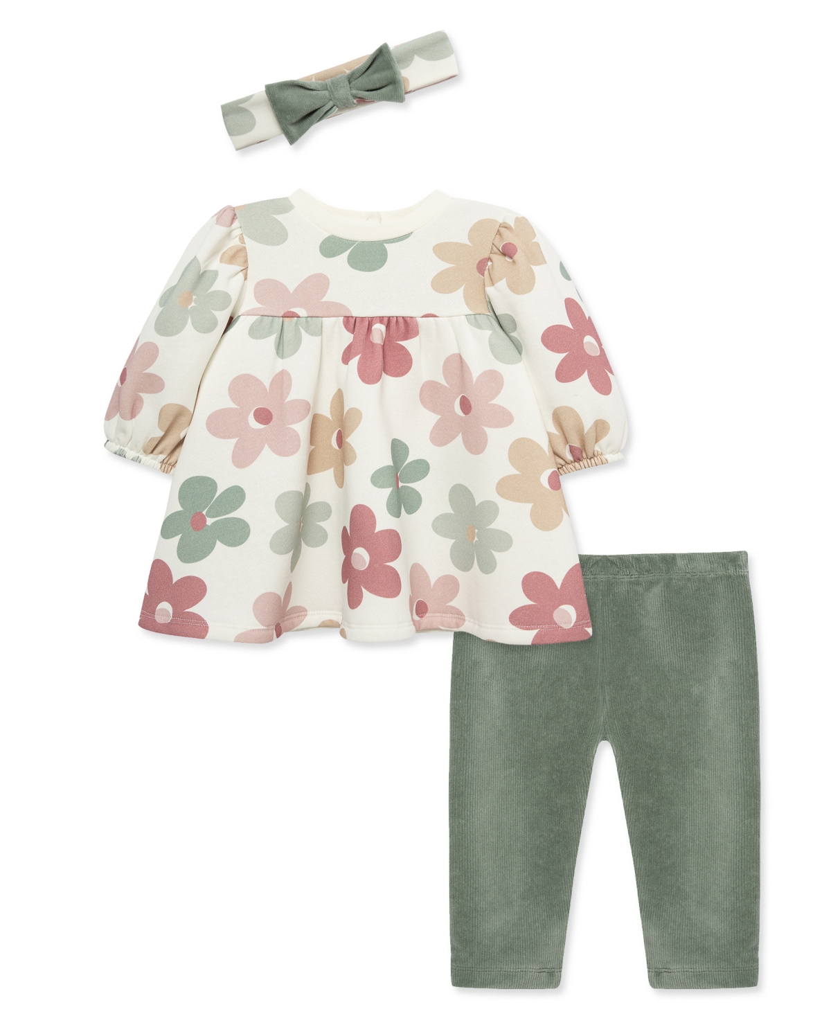 Click here for Little Me Baby Girls Floral Print Sweatshirt Dress... prices