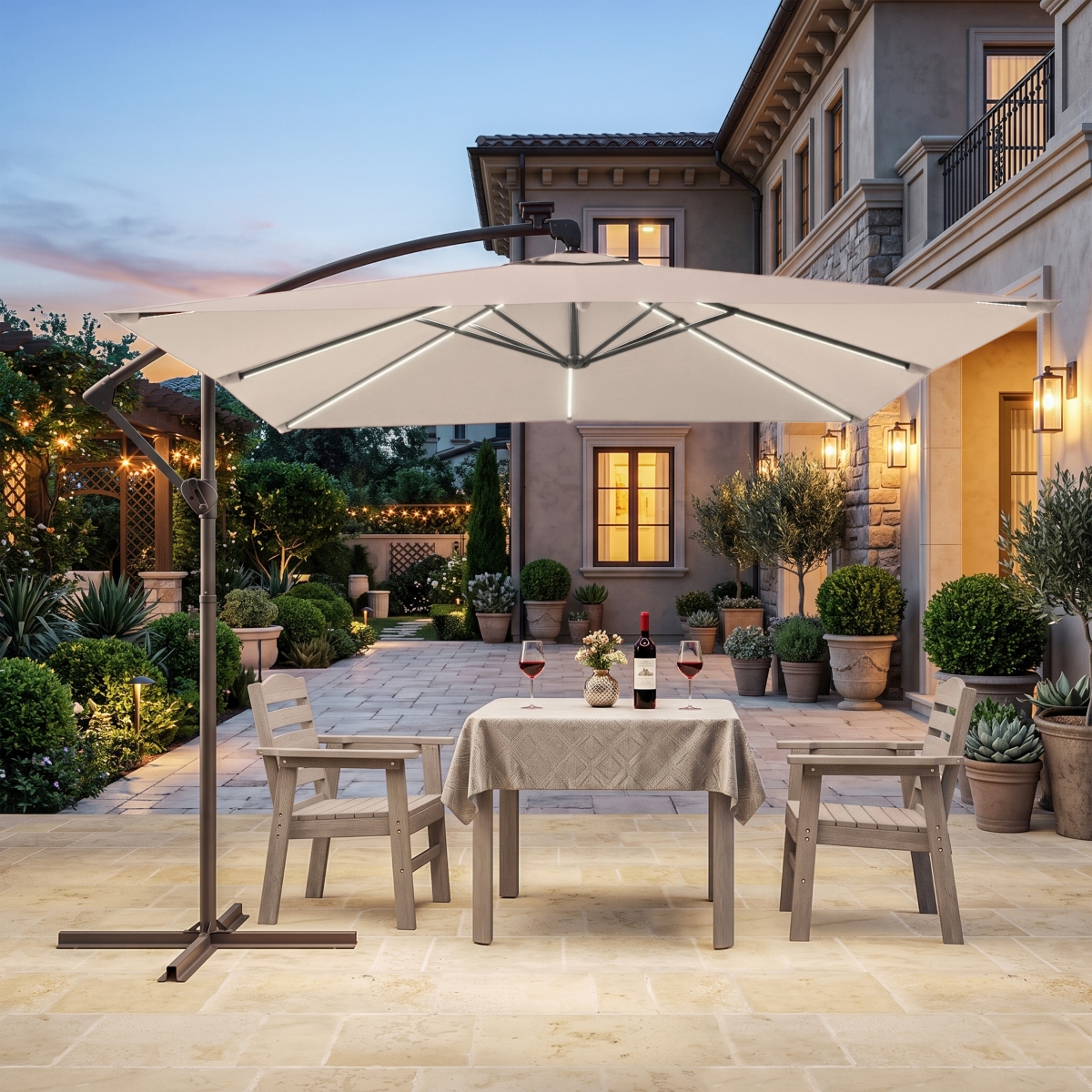 Click here for Sonkuki 8.2FT Outdoor Patio Hanging Offset Cantile... prices
