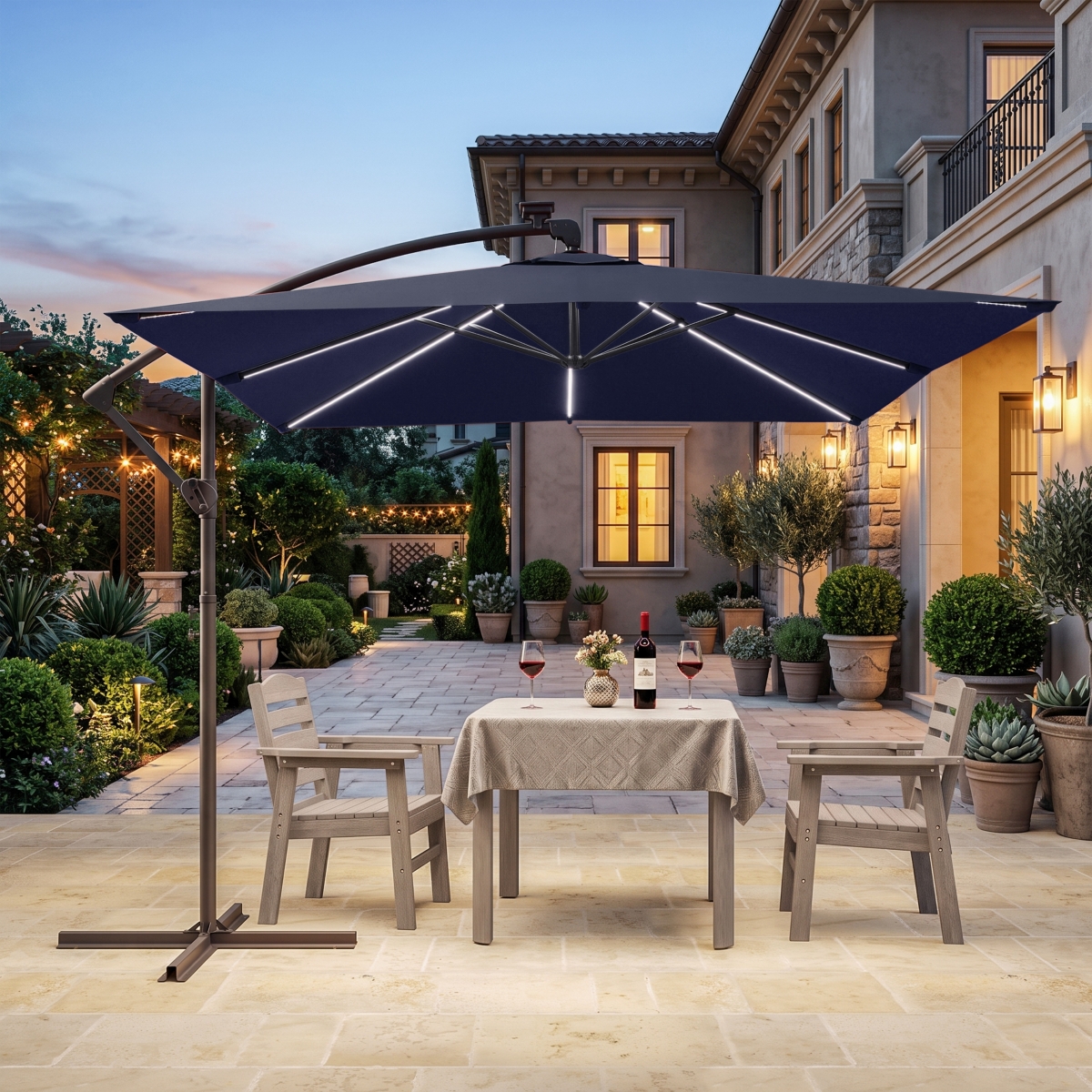 Click here for Sonkuki 8.2FT Outdoor Patio Hanging Offset Cantile... prices