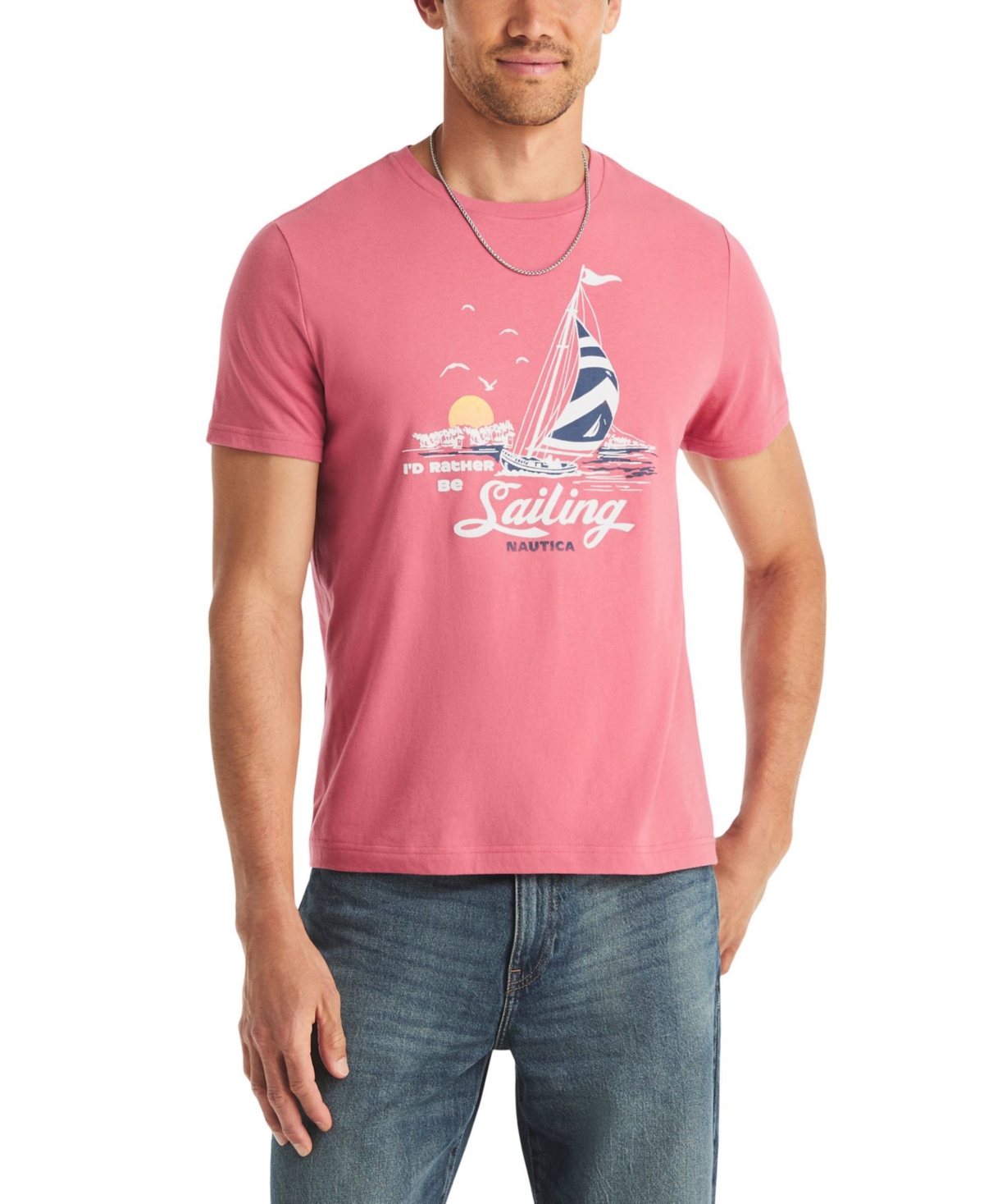Click here for Nautica Mens Sailing Graphic Crewneck T-Shirt - Sh... prices