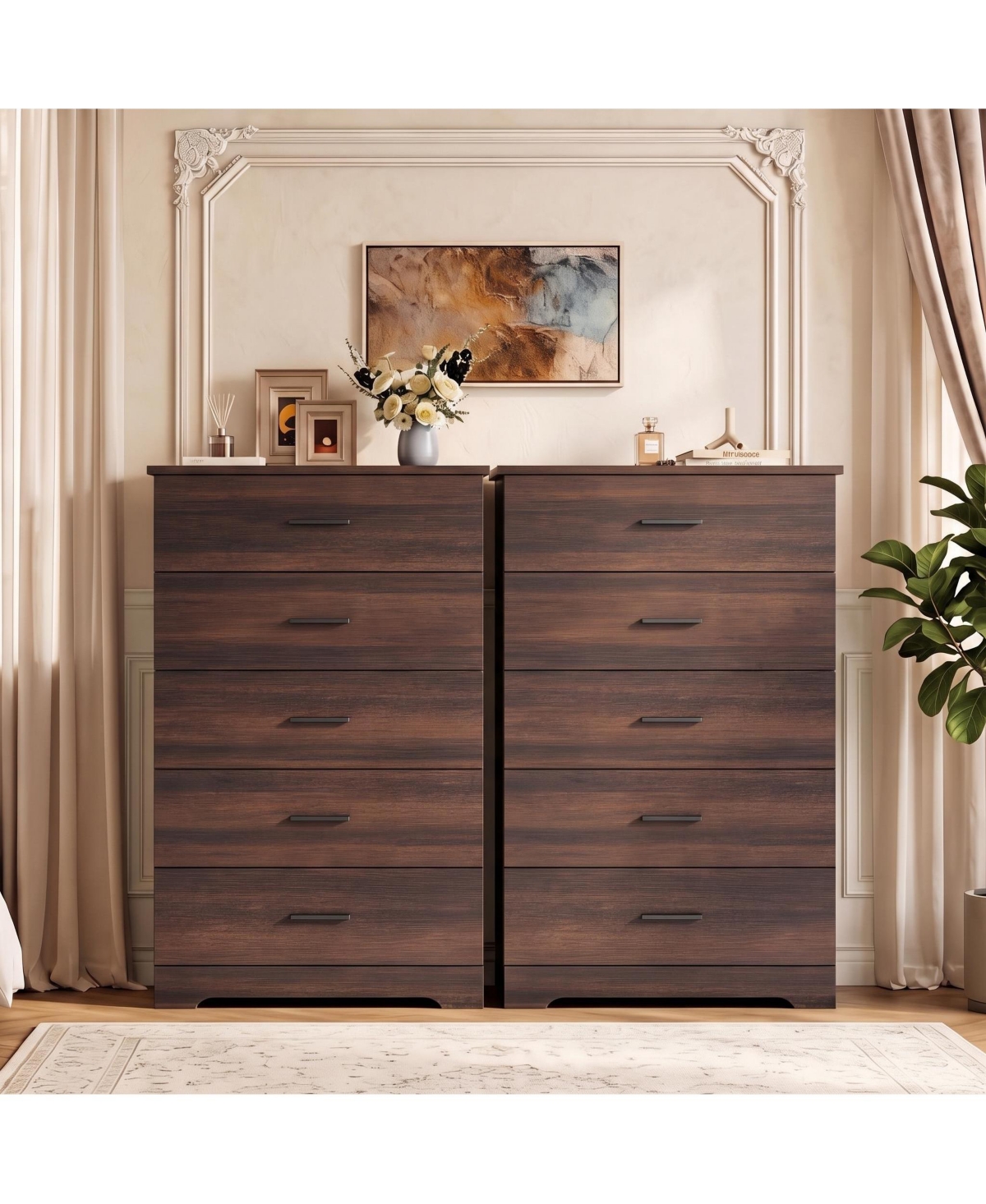 Click here for Gaomon 2 Set of 5 Drawer Dresser for Bedroom  47 T... prices