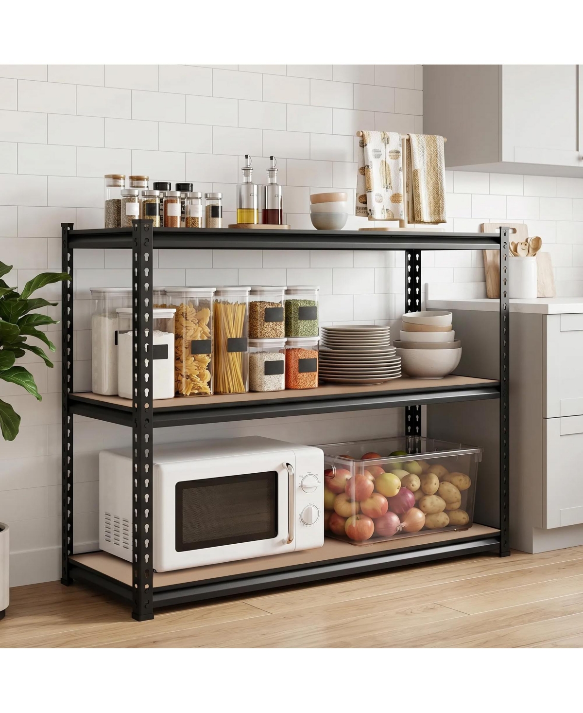 Click here for 36 Inch 3-Tier Heavy Duty Storage Rack with Carbon... prices