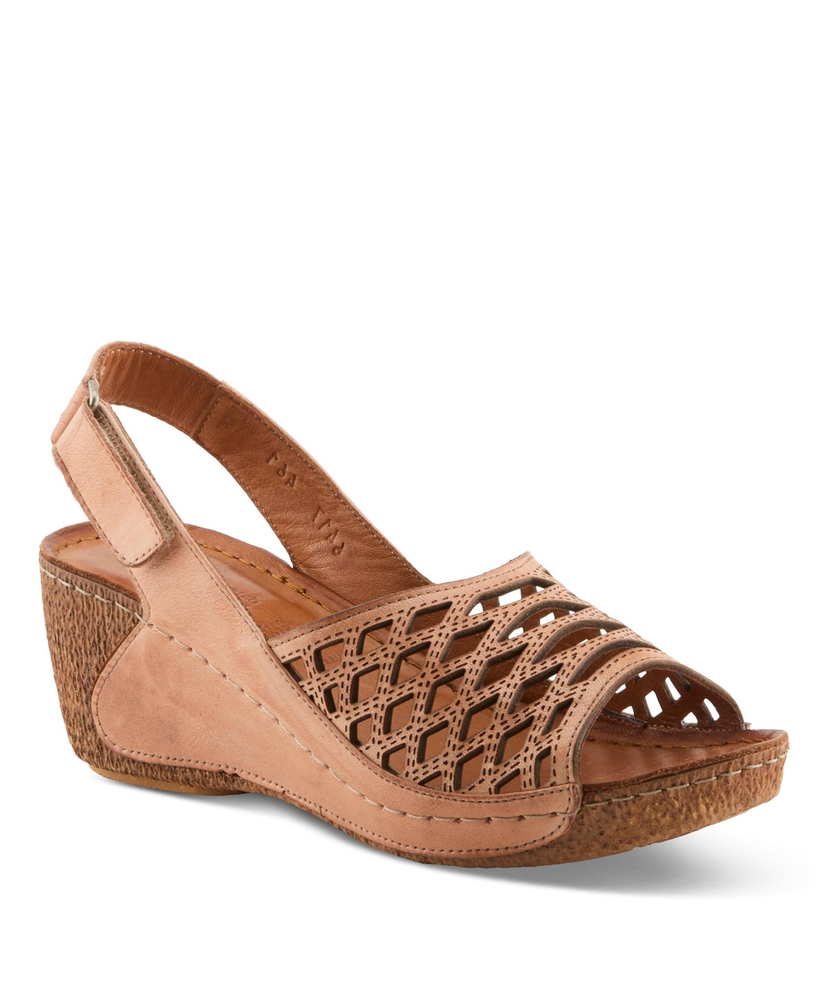 Click here for Spring Step Womens Denair Wedge Slingback with Lea... prices