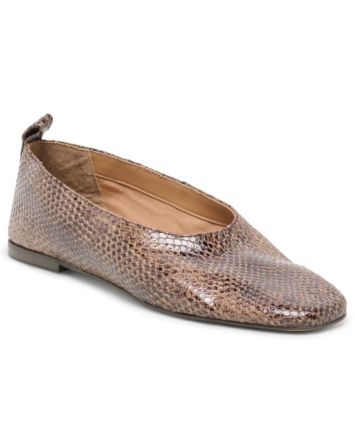 Click here for Dolce Vita Womens Kory Square Toe Flats - Snake Pr... prices