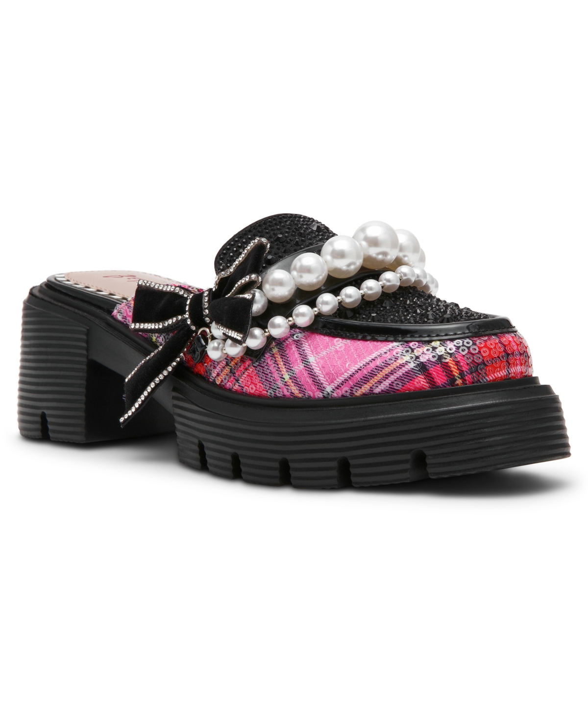 Click here for Betsey Johnson Womens Haven Platform Loafers Mules... prices