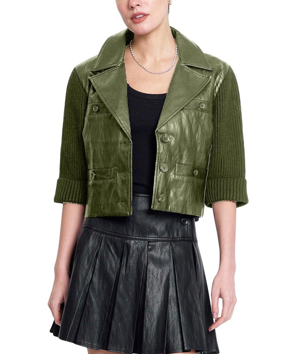 Click here for Central Park West Womens Quinn Faux-Leather with K... prices